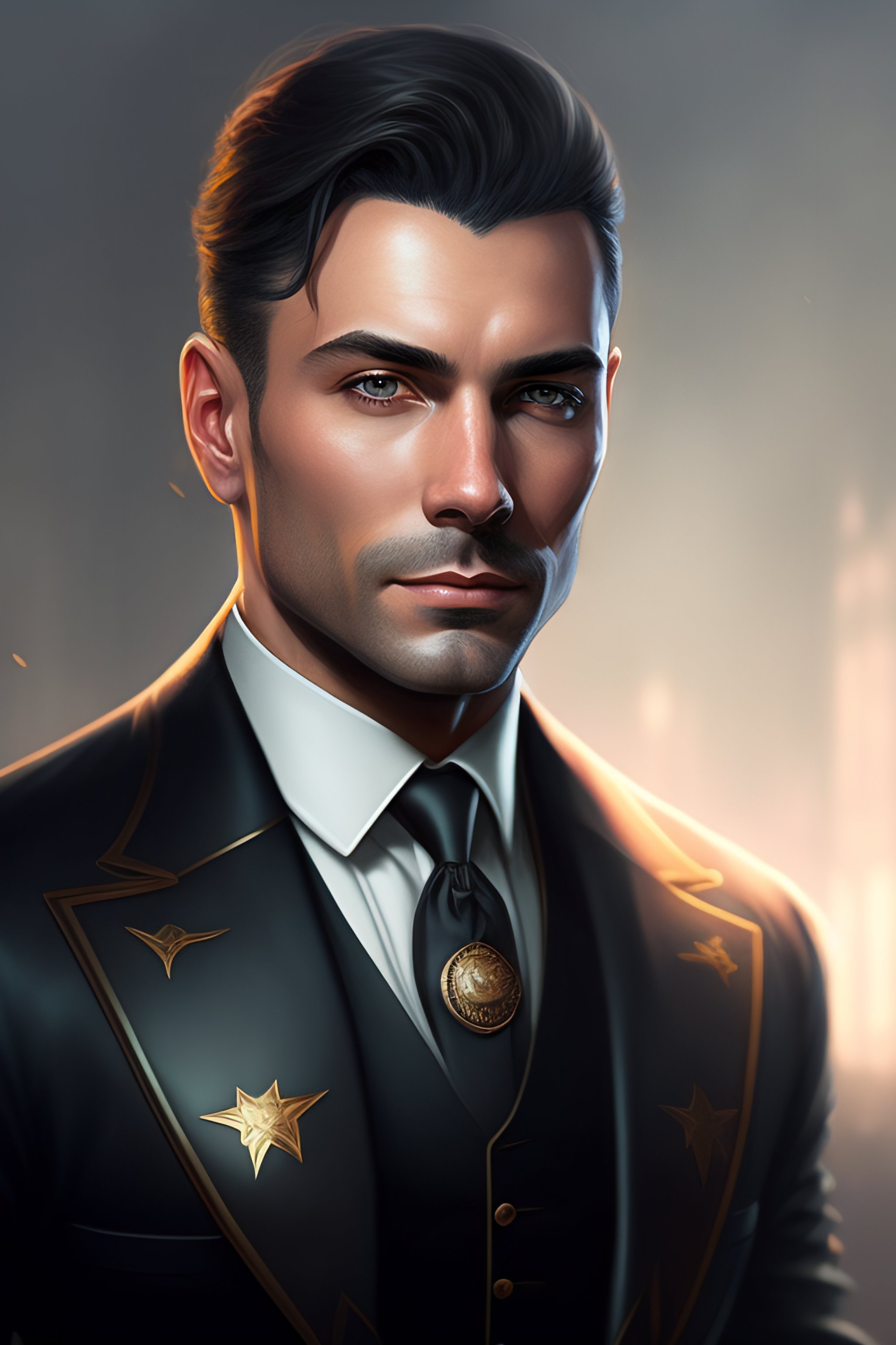 Lexica - Portrait of a parapsychologist, 1920, with used suit, epic ...