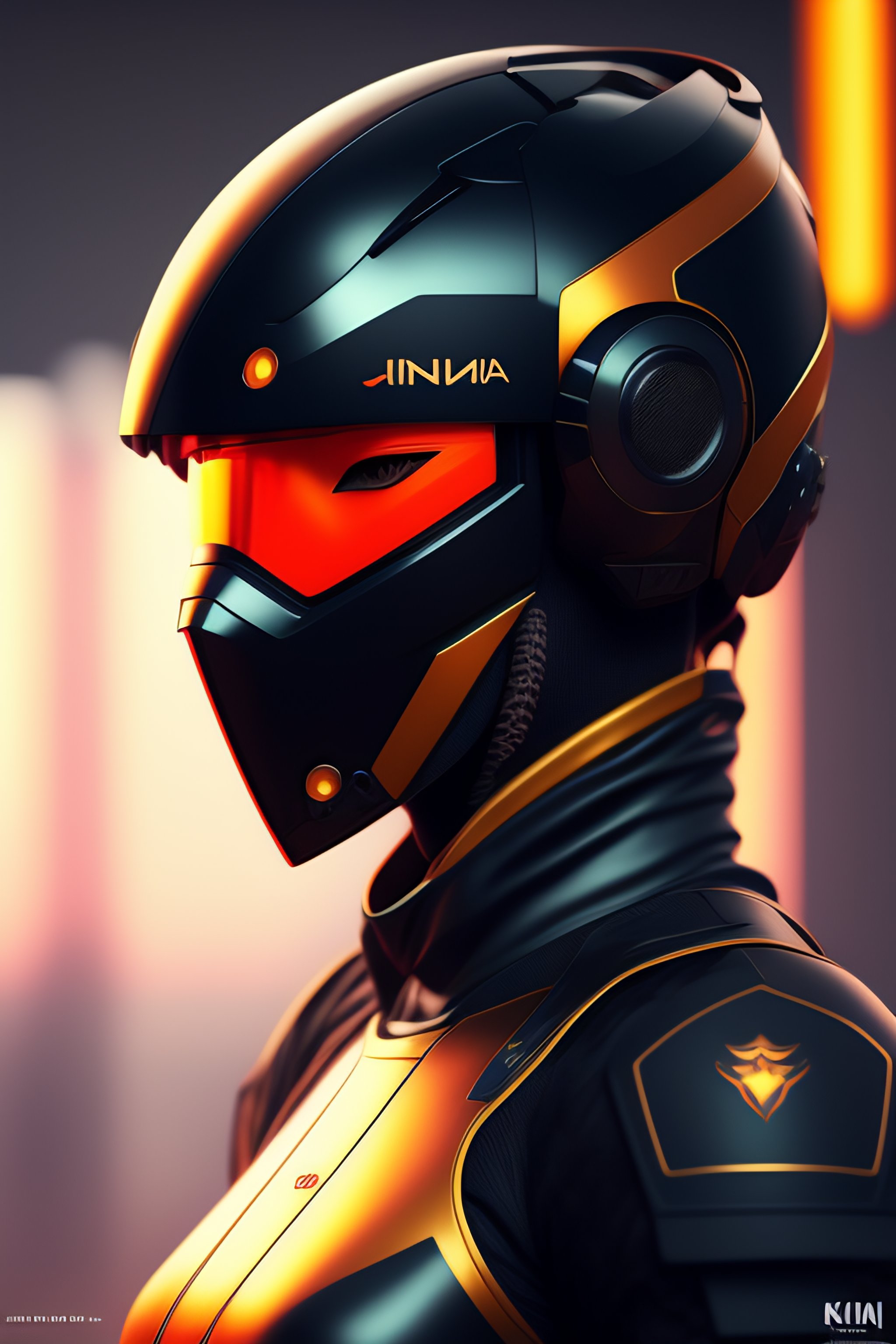 Lexica - Robot ninja mask helmet metal gear solid training suit swat ...