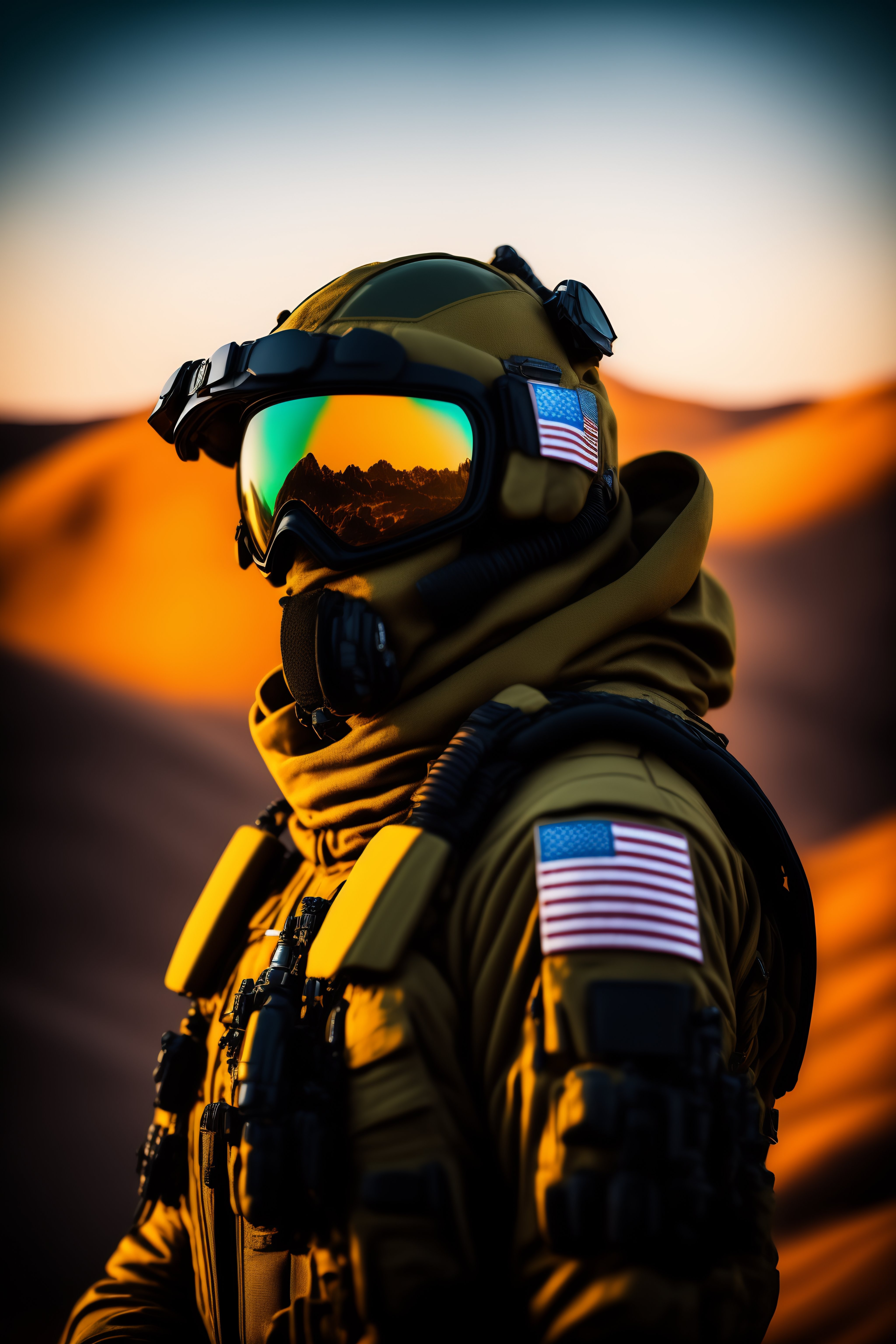 Lexica - Head and shoulders, portrait photo of a space marine, tactical ...