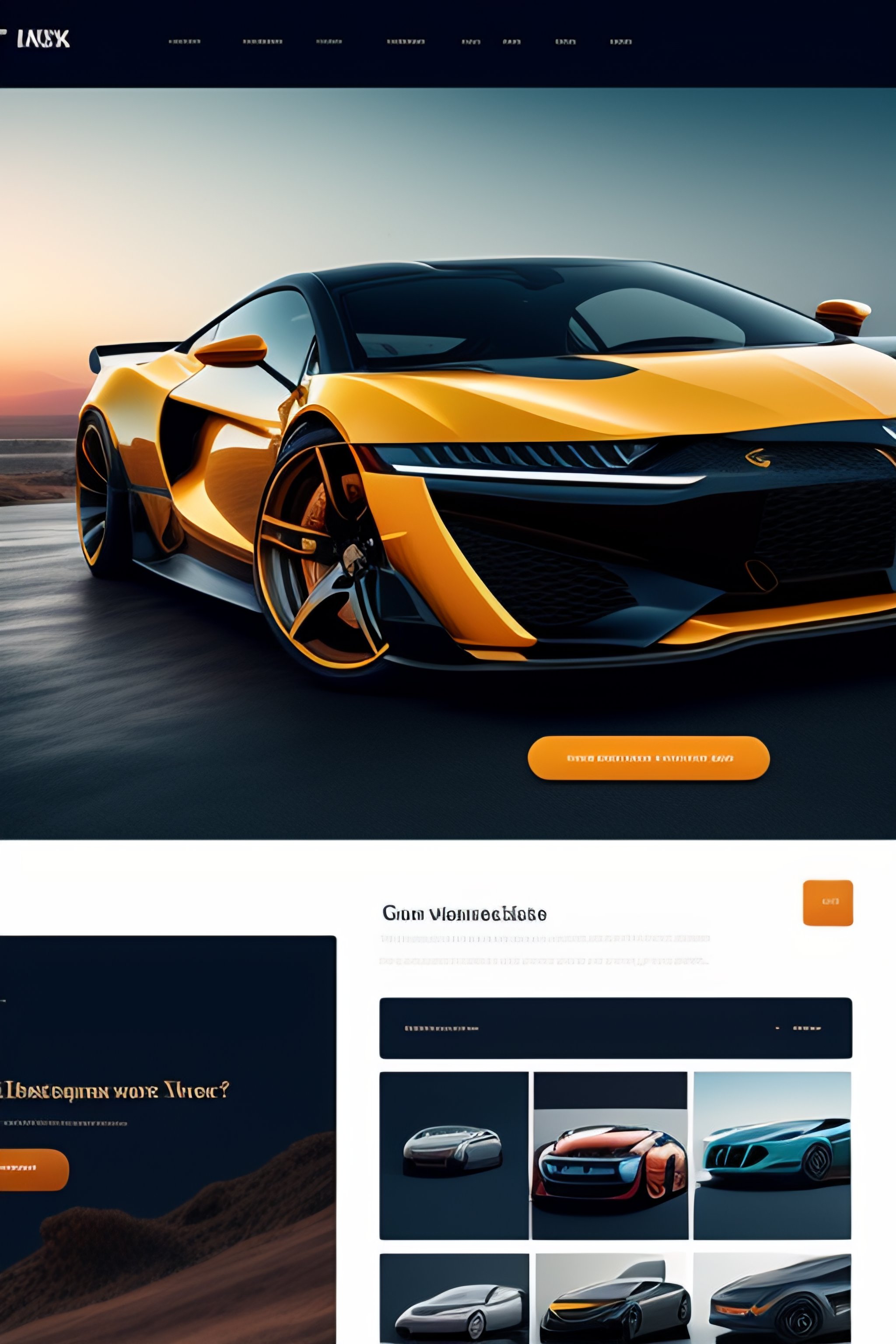 Lexica - Ux design website selling cars