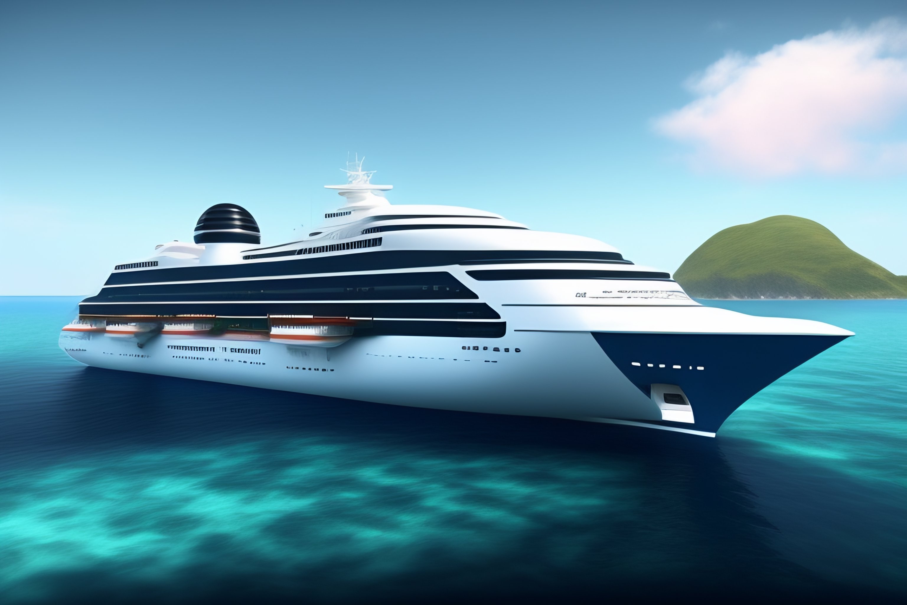 Lexica - Project of a small passenger ship for the islands, realistic ...