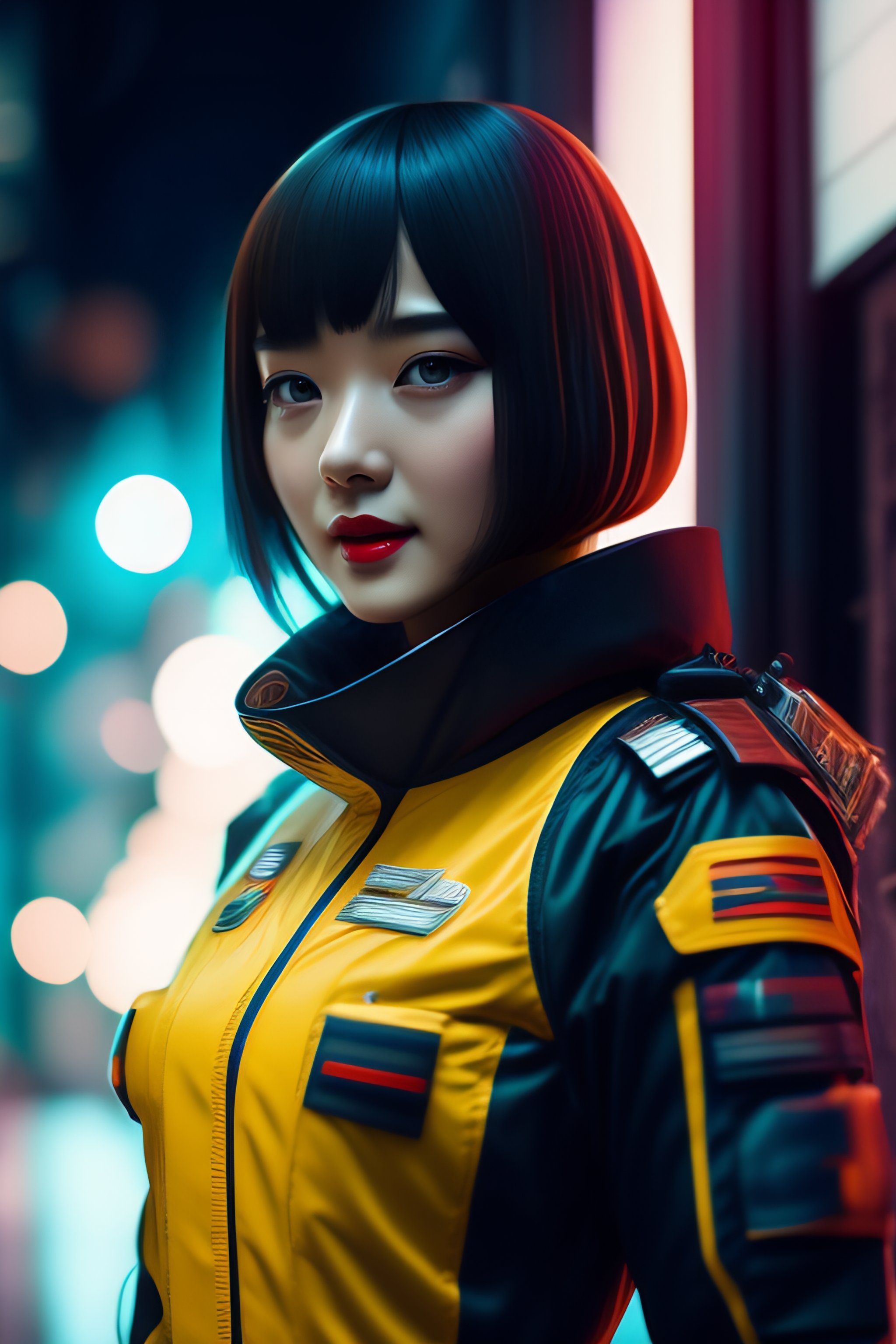 Lexica - Photoreal, cosplay, Cosplayer, cyber punk, Kanna Hashimoto ...