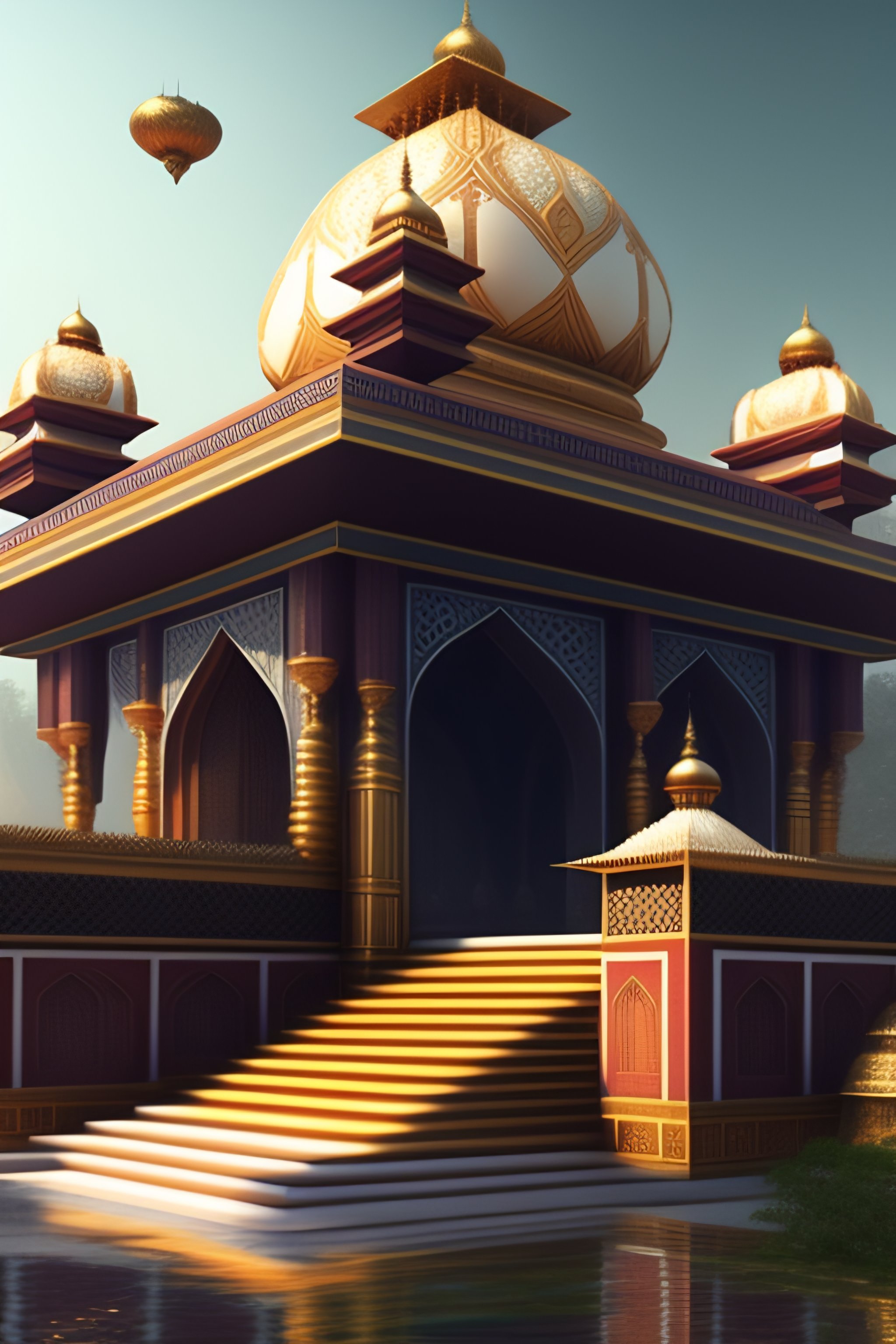 Lexica - 15th century mughal architecture, geometric shapes, sci fi ...