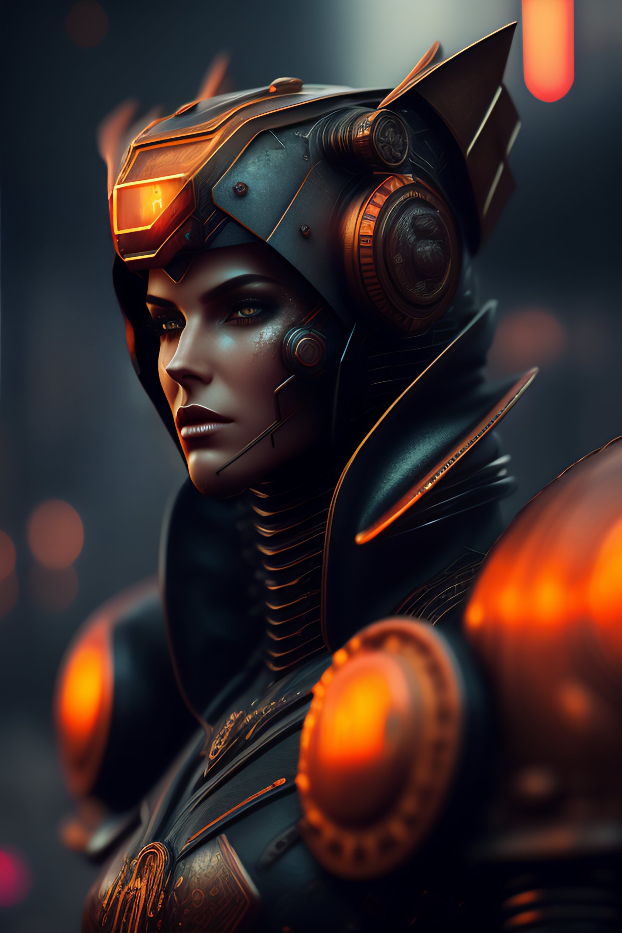 Lexica - Portrait of a rusian evil cyberpunk robot made of rusty clocks ...