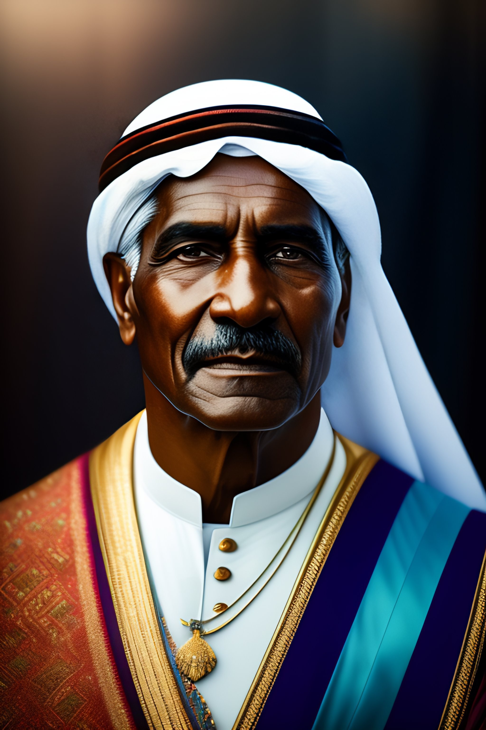Lexica - Portrait of chief in dubai