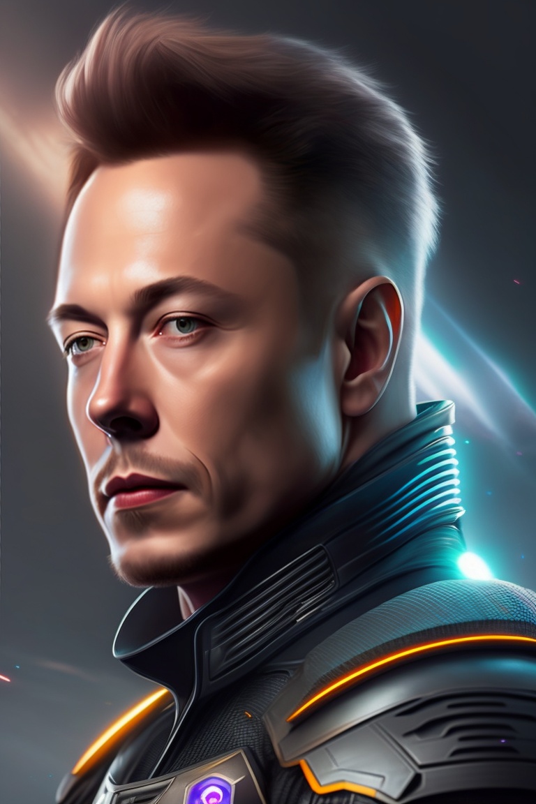Lexica - Elon Musk as an evil cyborg, futuristic, cyberpunk,