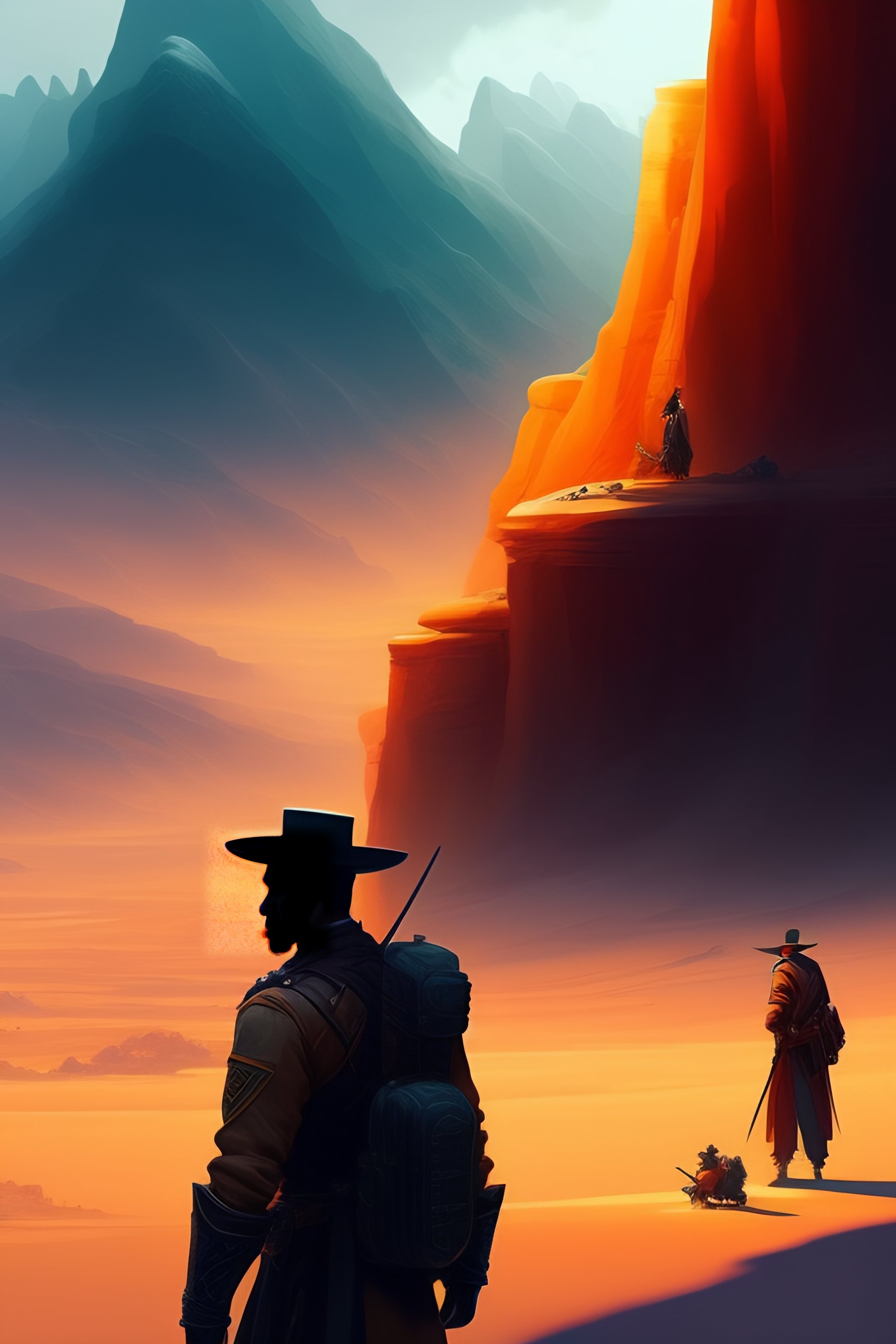 Lexica - Tired men by disney concept artists, blunt borders, rule of thirds