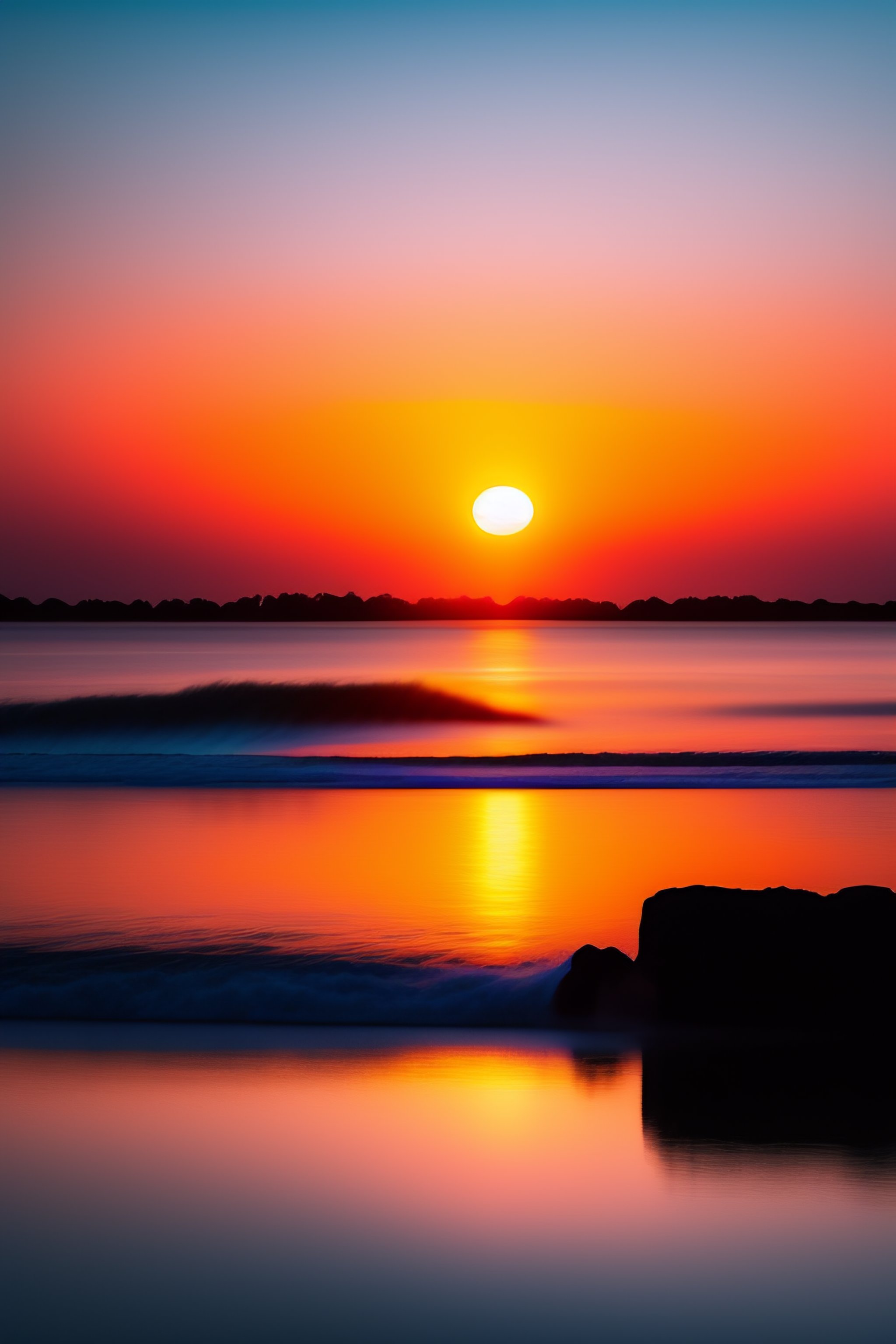 Lexica - Light blue sunset