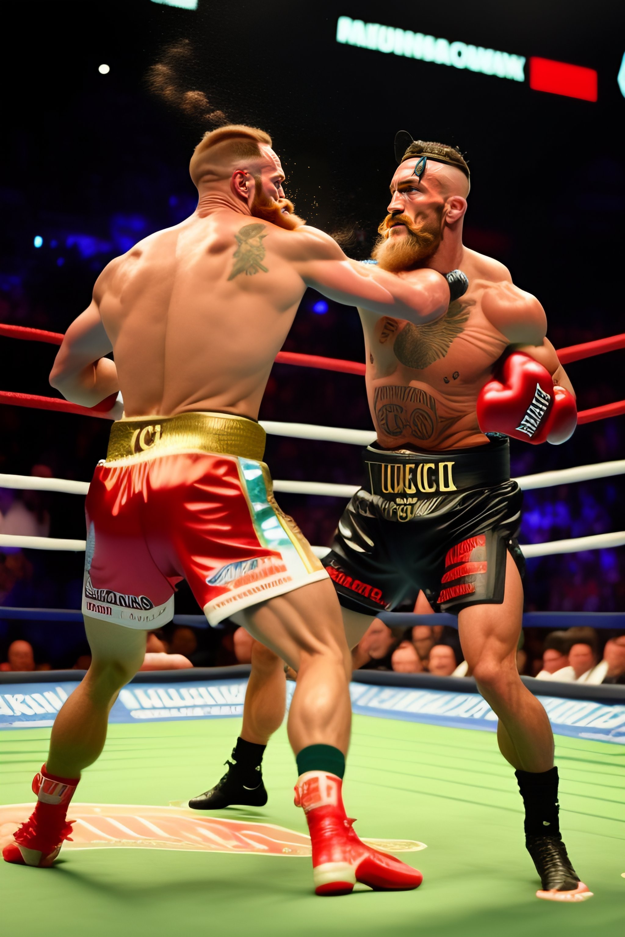 Lexica - Don Quixote fighting Conor McGregor