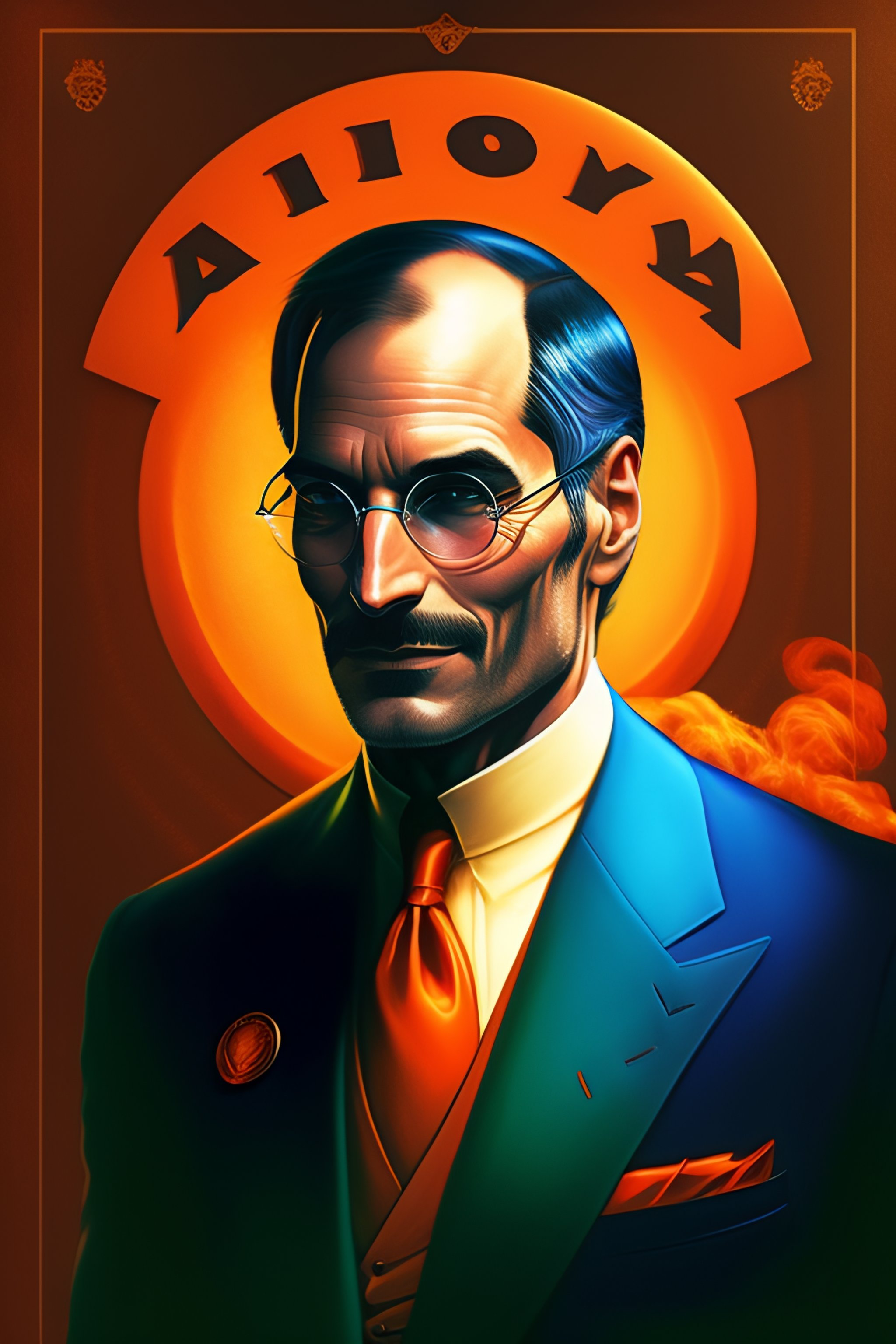 Lexica - Steve jobs inside a vintage bar in 1920s,black batman suit ...