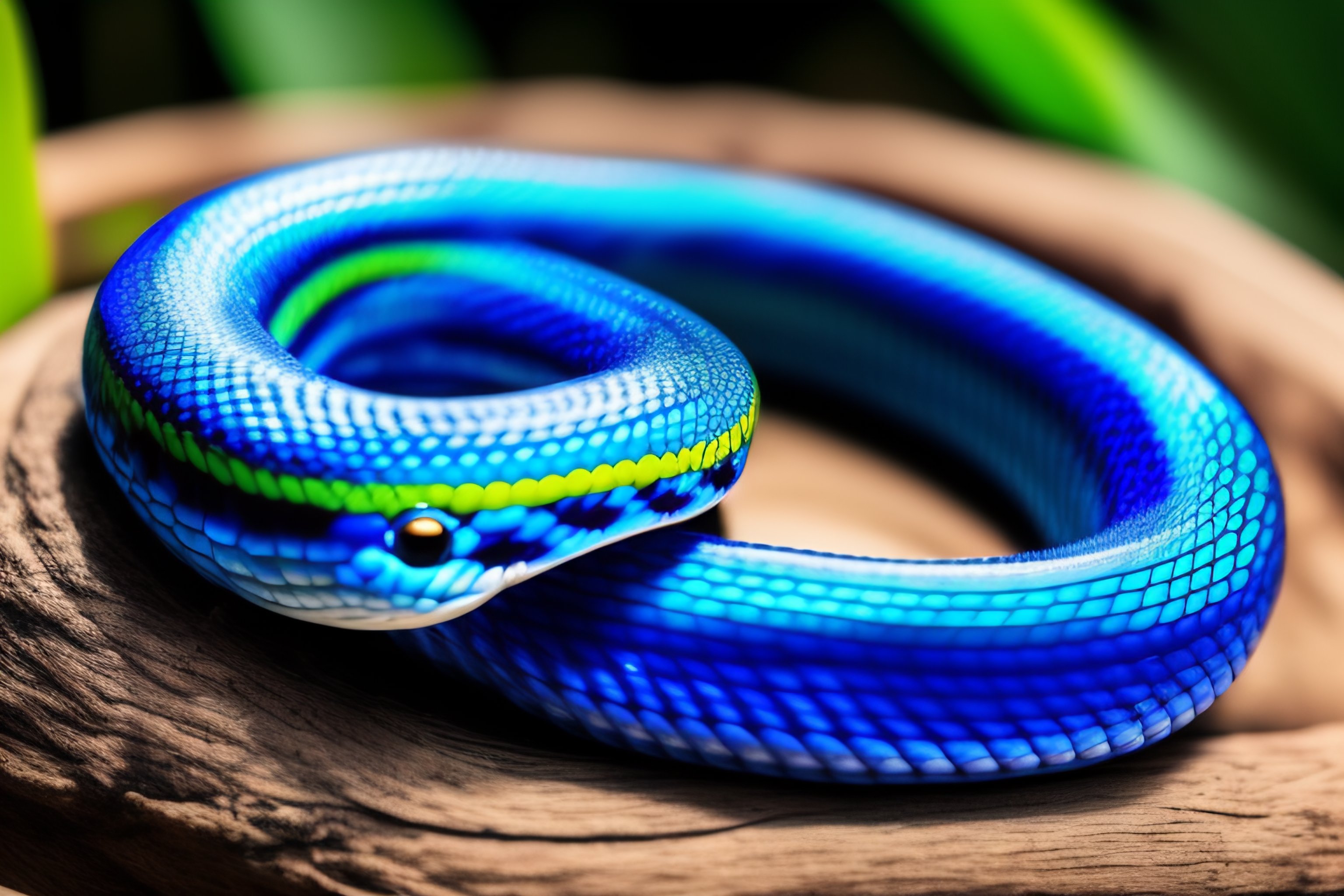 Blue Viper Snake