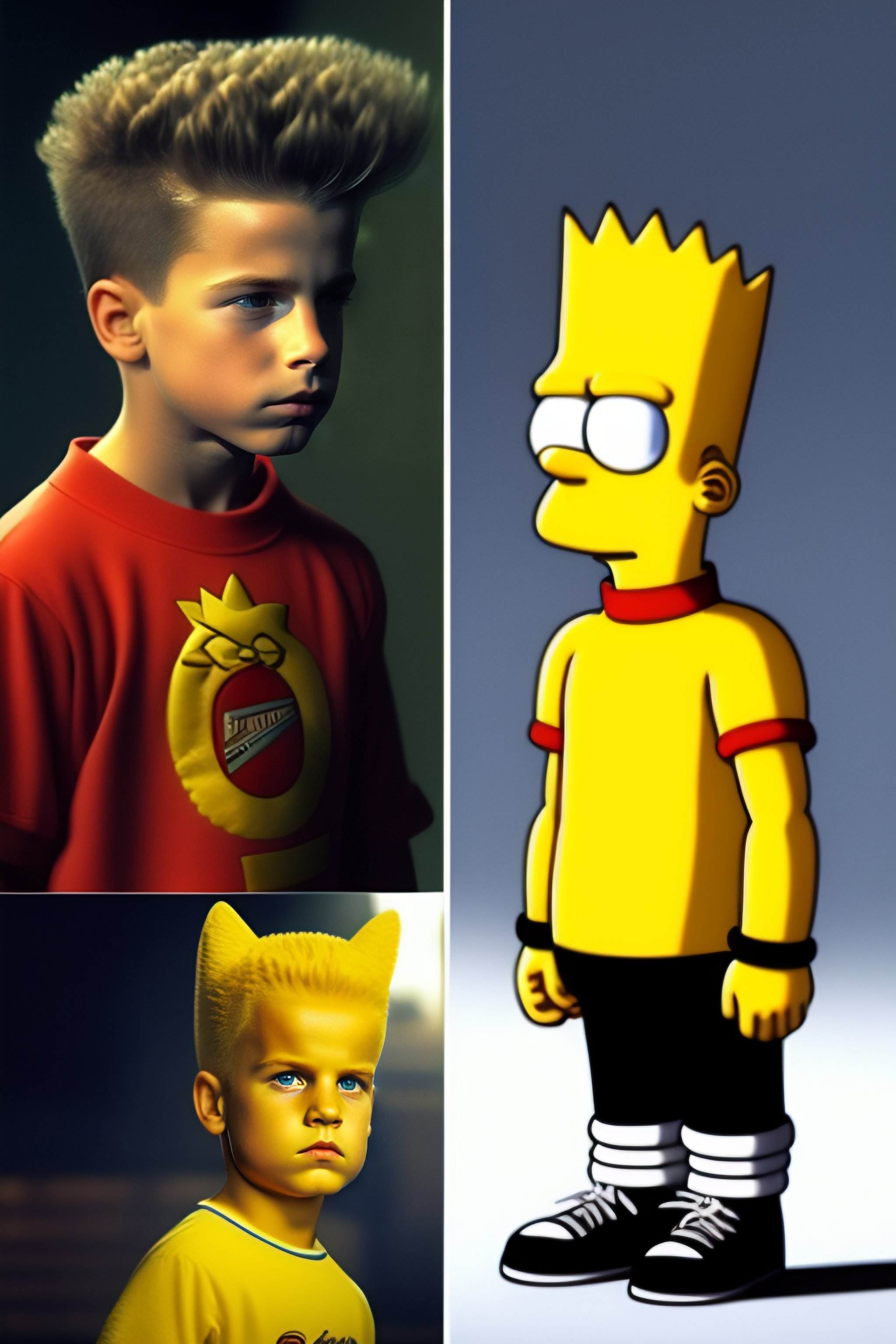 Lexica - Bart simpson as real person