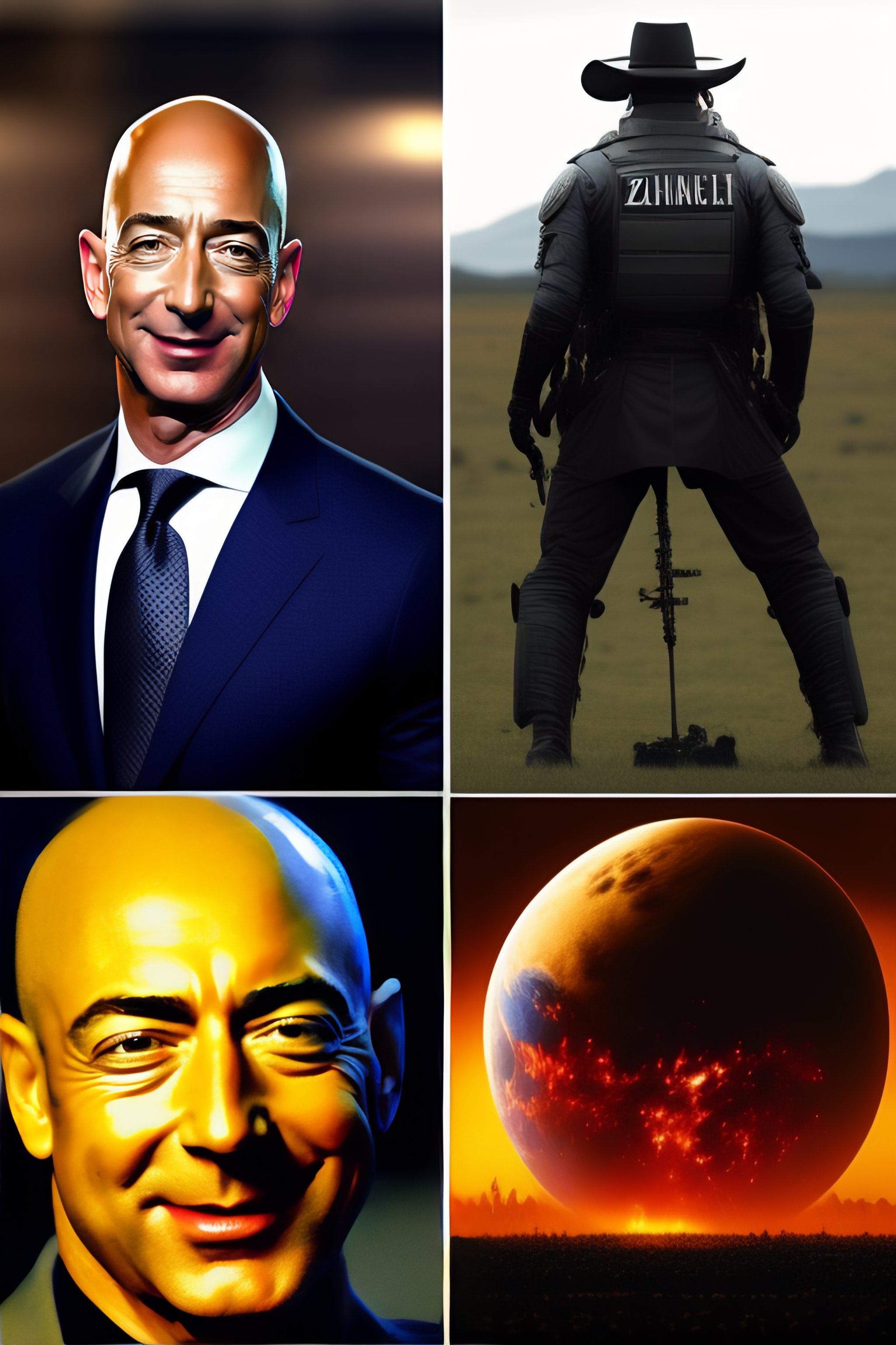 Lexica - Jeff bezos evil zombie kills planet earth