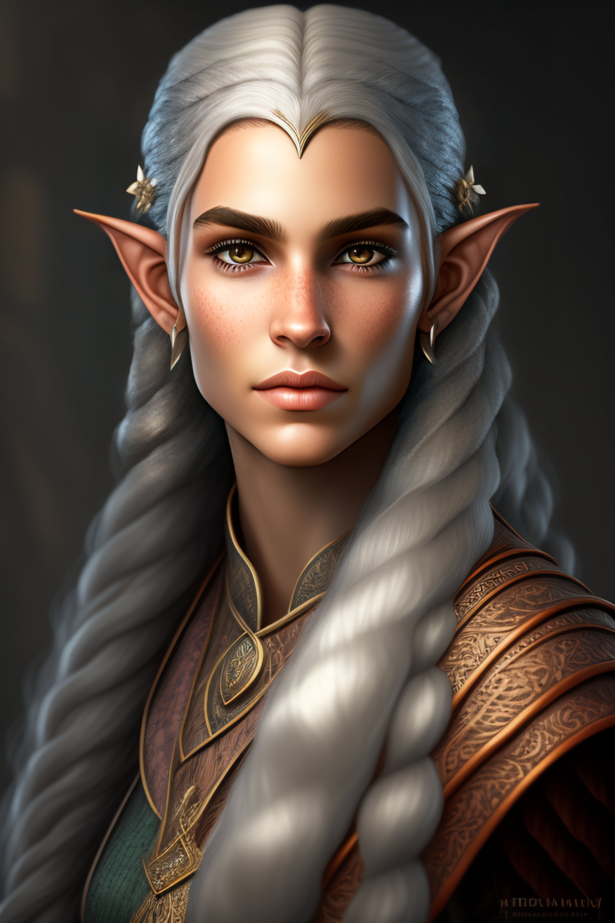 Lexica - Highly detailed portrait of a young elf medevial girl with a ...
