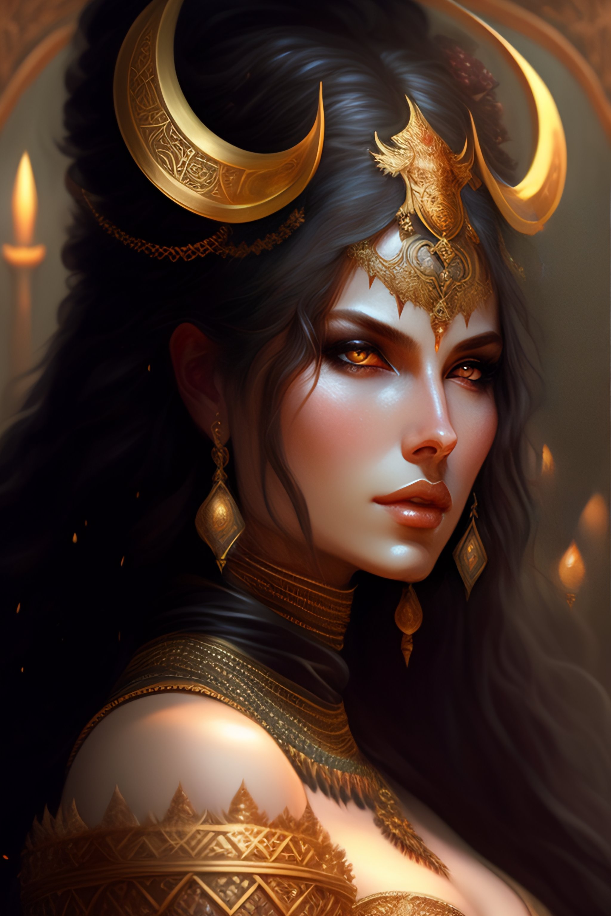 Lexica - A beautiful girl satanic black metal album cover of a satanic ...