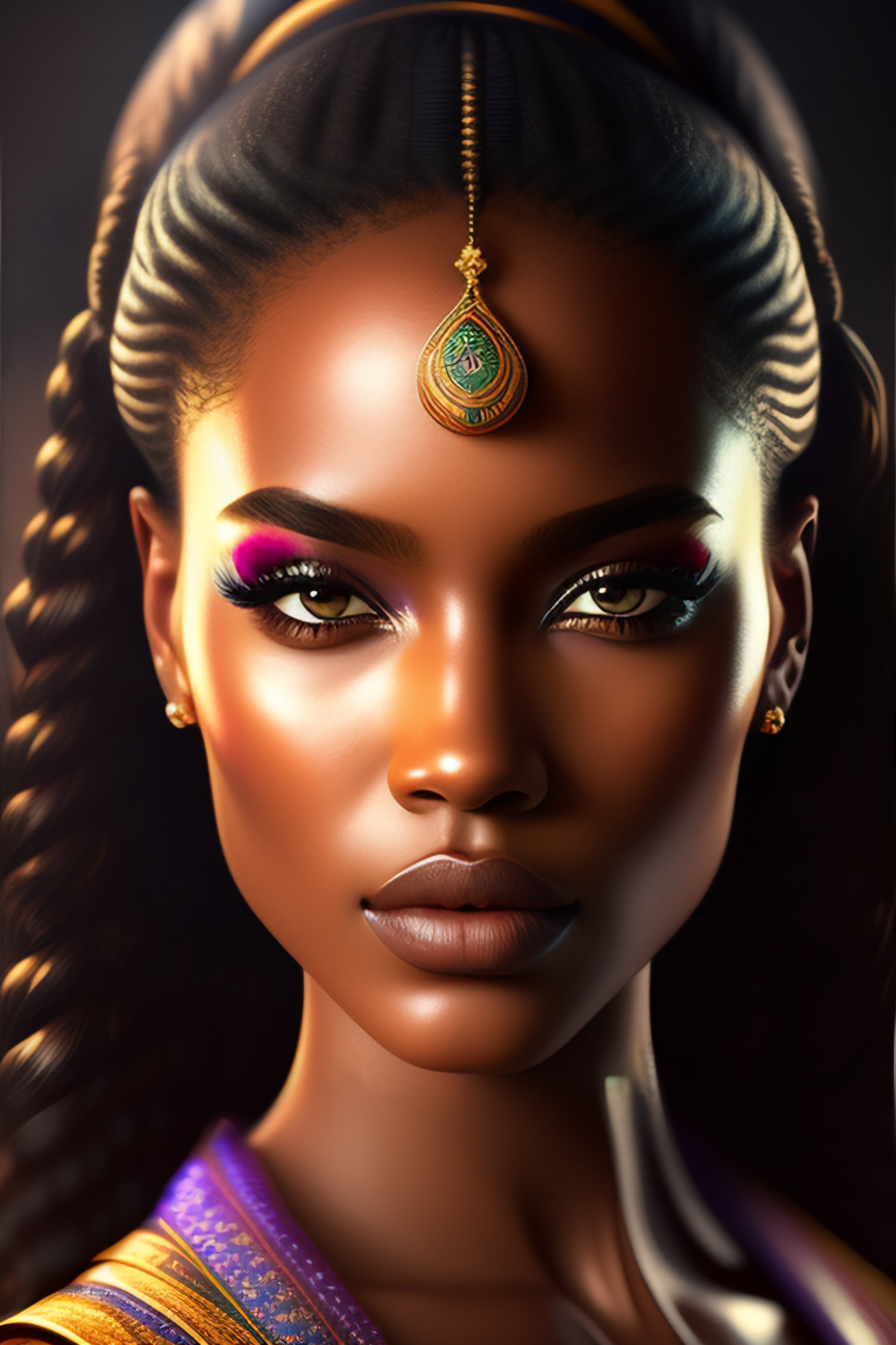 Lexica - Beautiful girl, highly detailed, 8k, breathtaking, third eye, horizontal