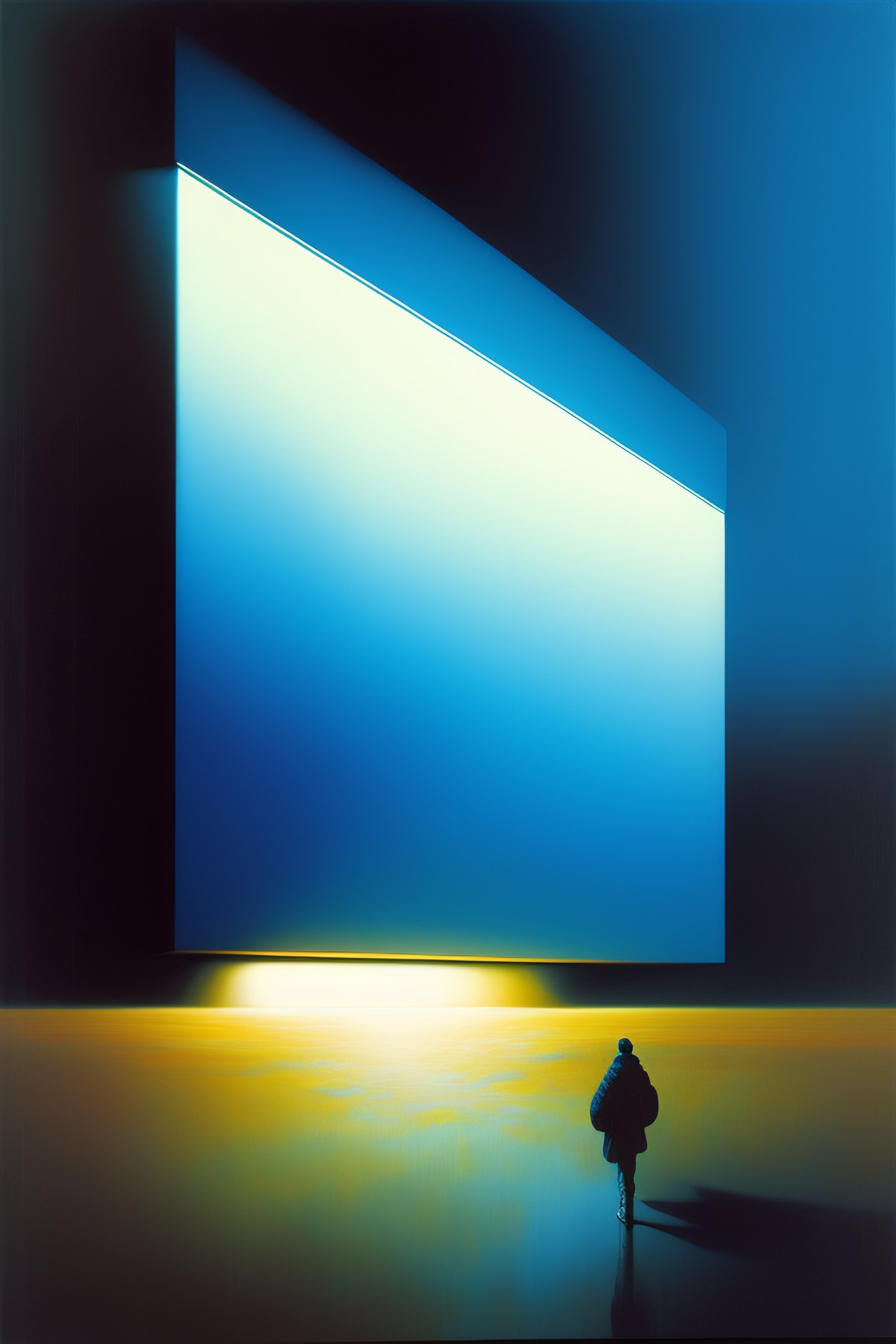 Lexica - A very complex gigantic reflective glowing tesseract rectangle ...