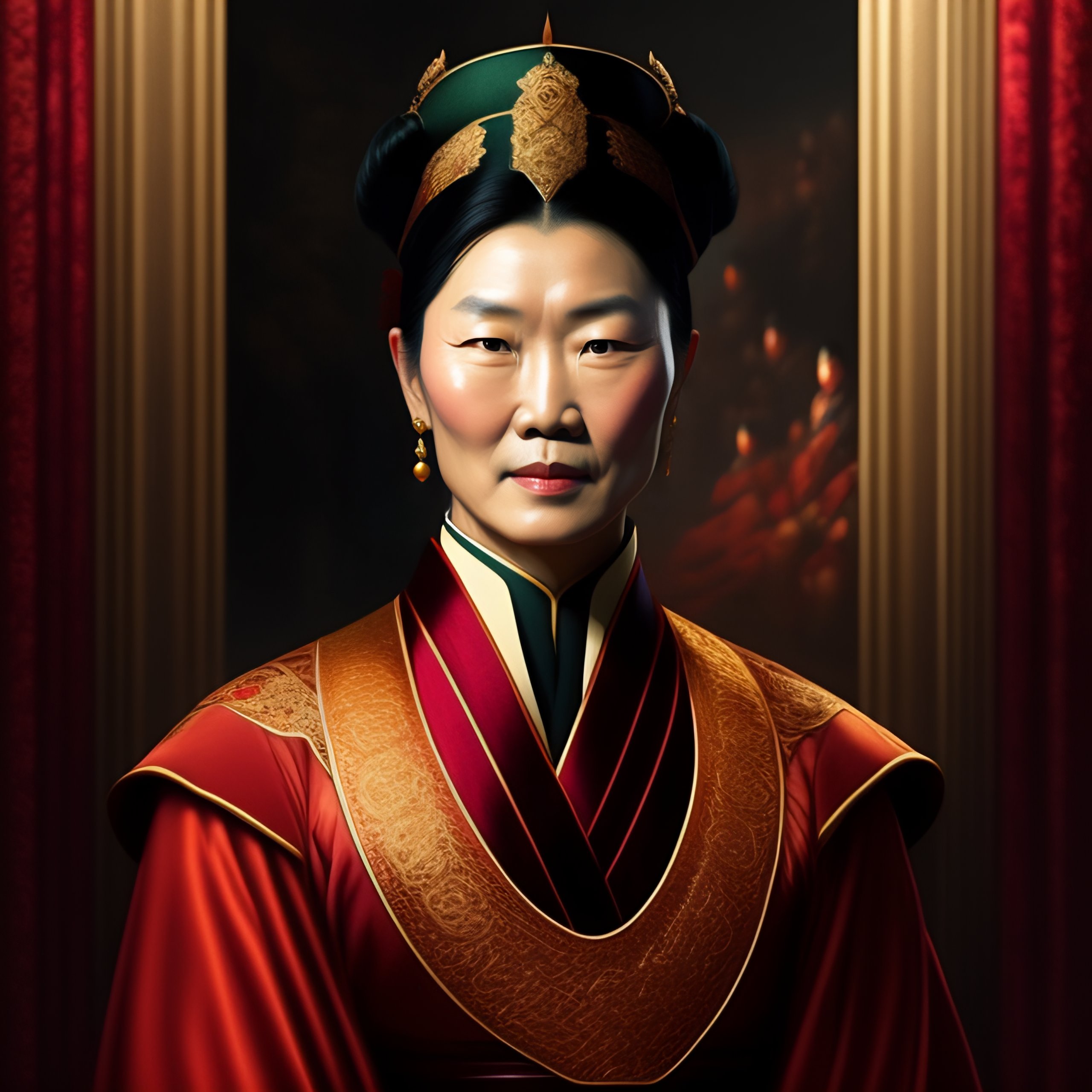 Lexica - Pixar: oil painting portrait of Pu Yi from "The last emperor ...