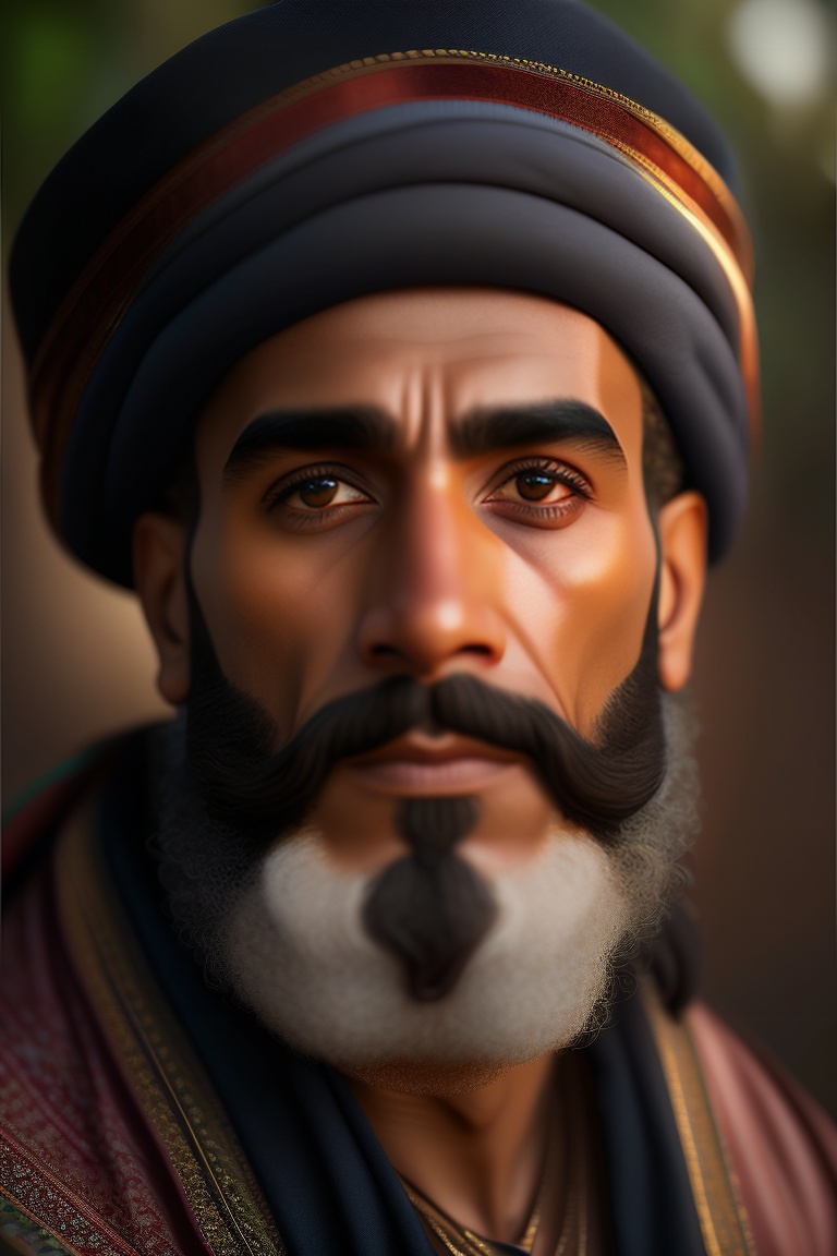 Lexica - Photoreal 8k, A man of remarkable presence. His name is Khalid ...