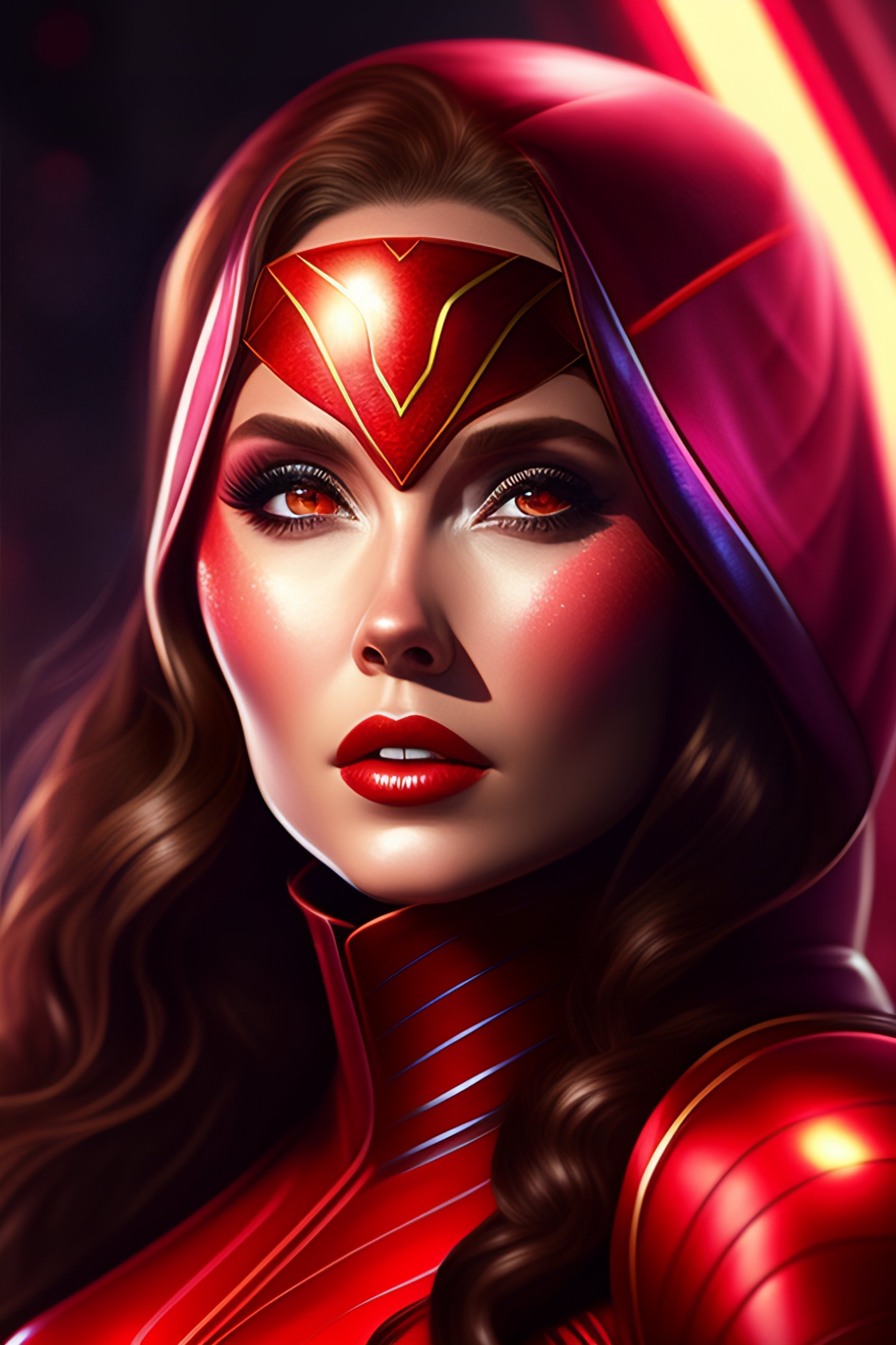 Elizabeth Olsen Scarlet Witch Concept Art