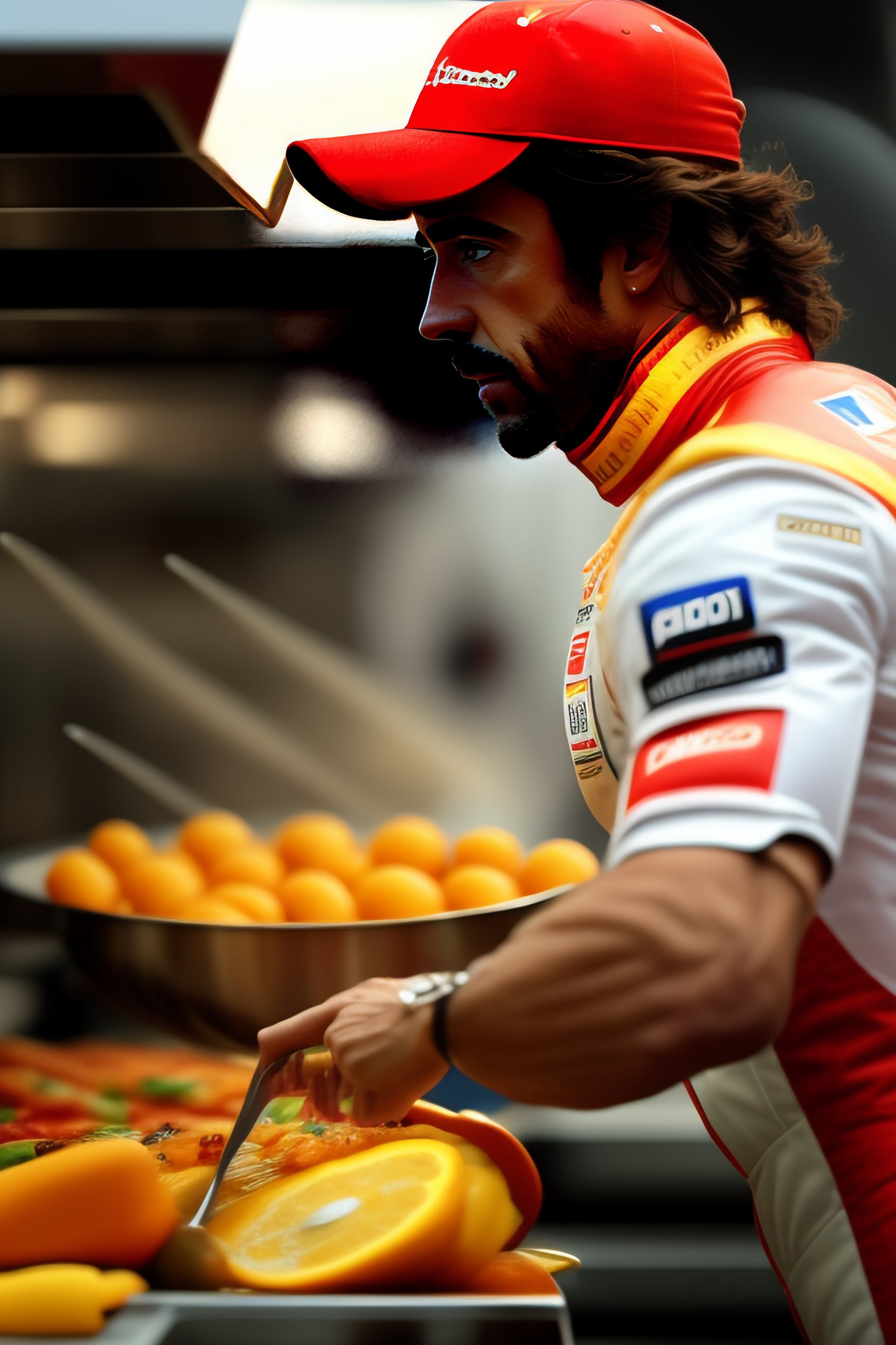 Lexica - Fernando Alonso cocinando