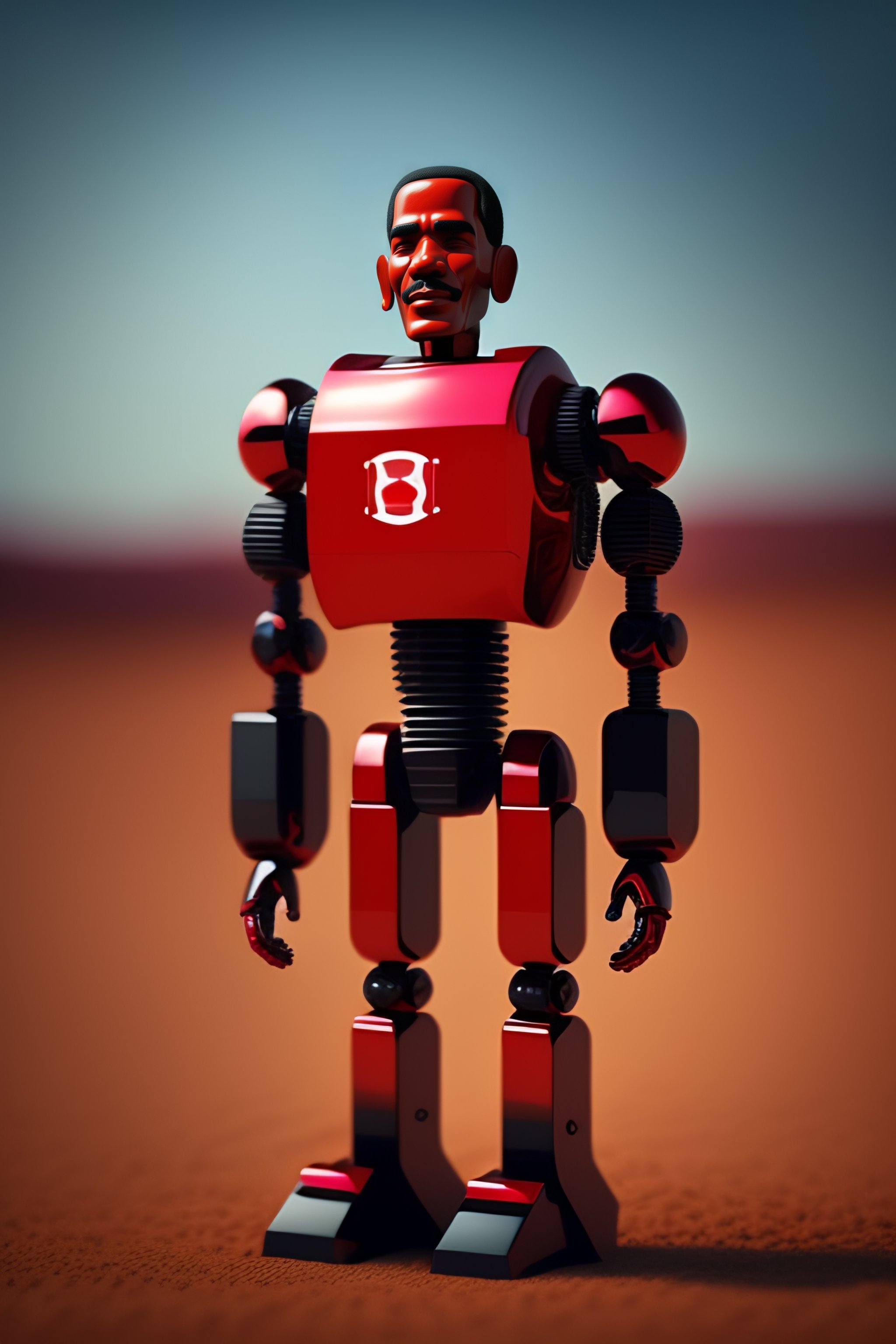 Lexica - Red robot looking exactly like Obama but with a Turkish ...