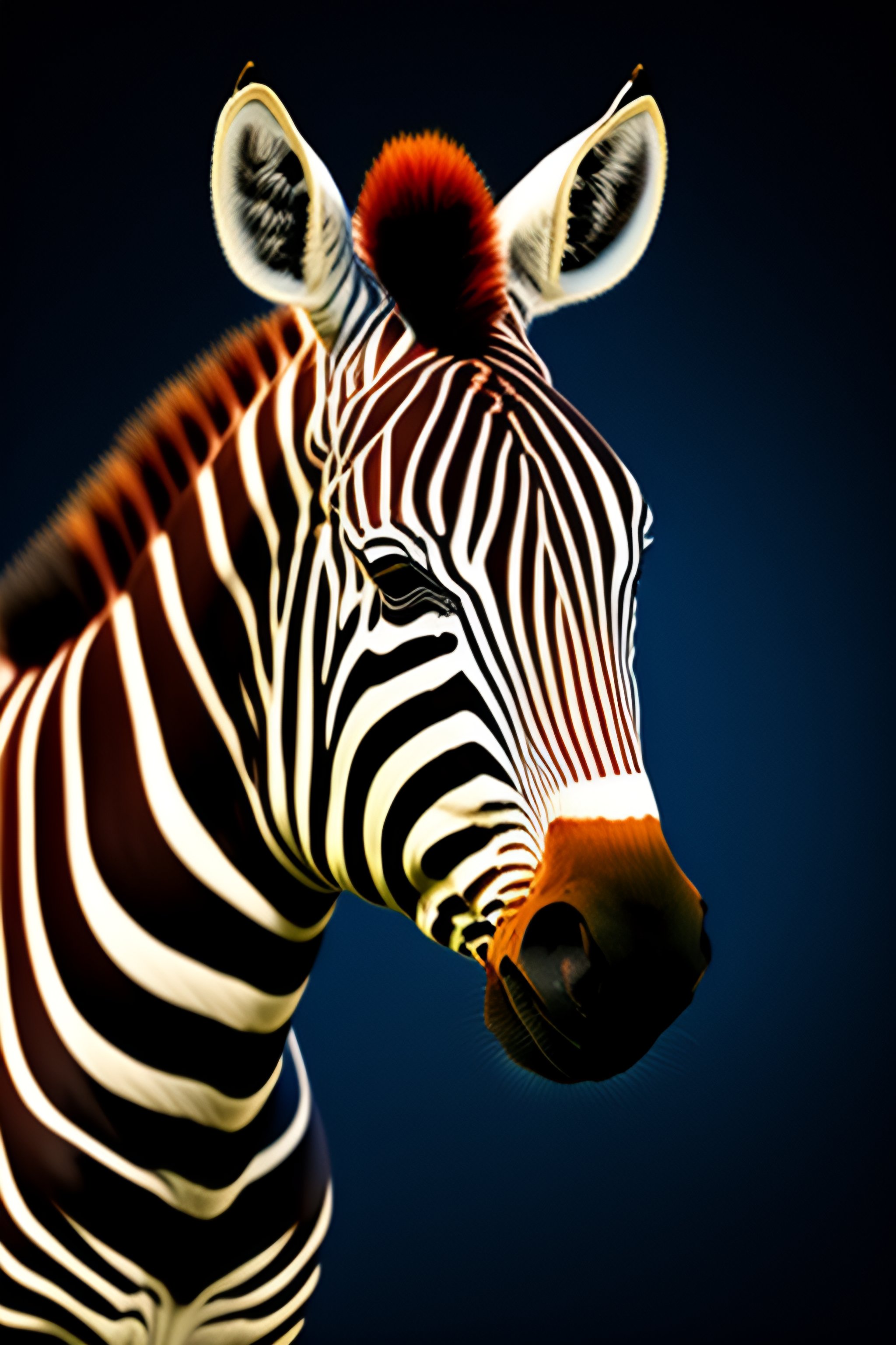 Lexica - Cartoon zebra, in full growth, smiling, 2d