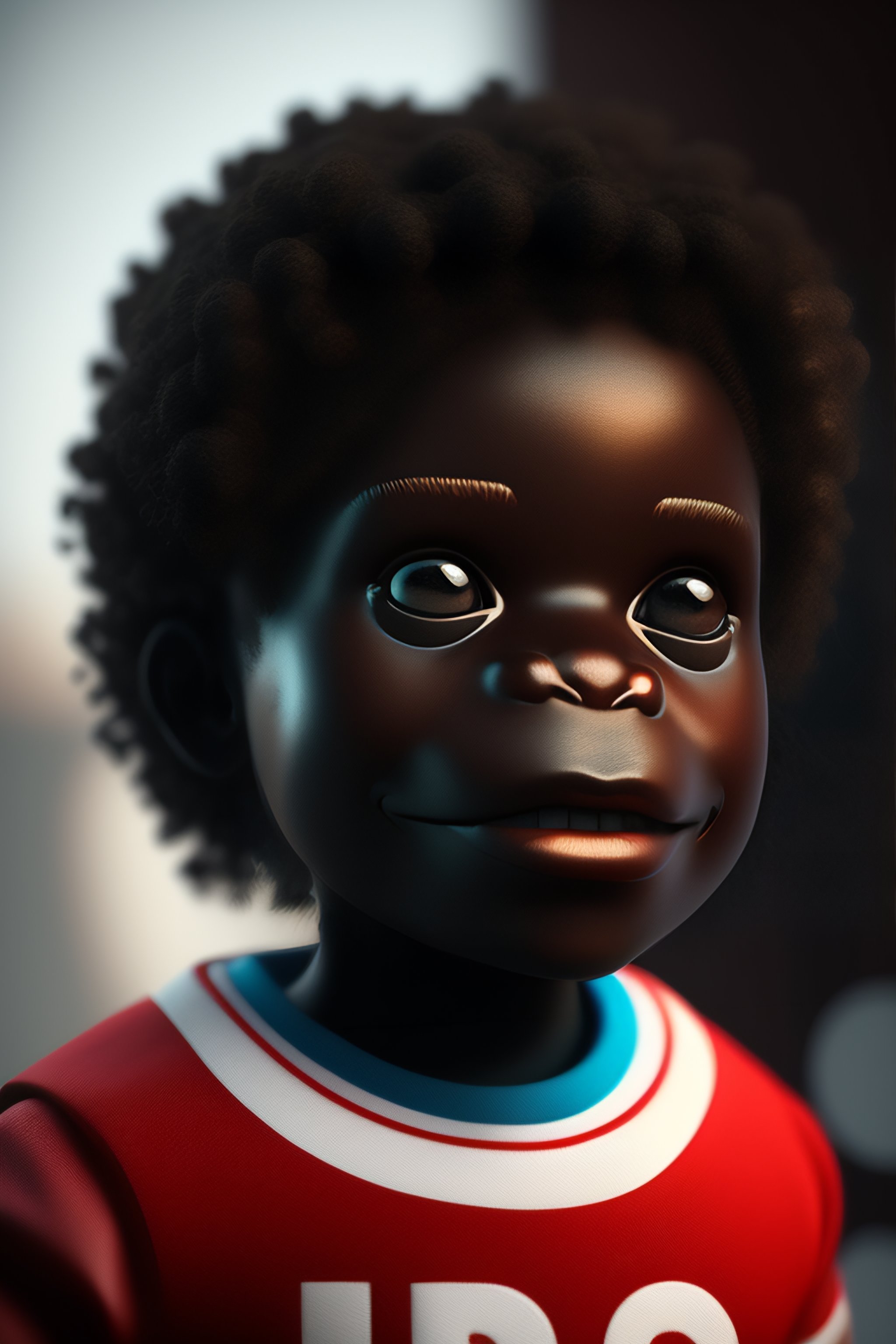 Lexica - Golliwog 3d high quality 8k realistic wearing a btc logo on ...