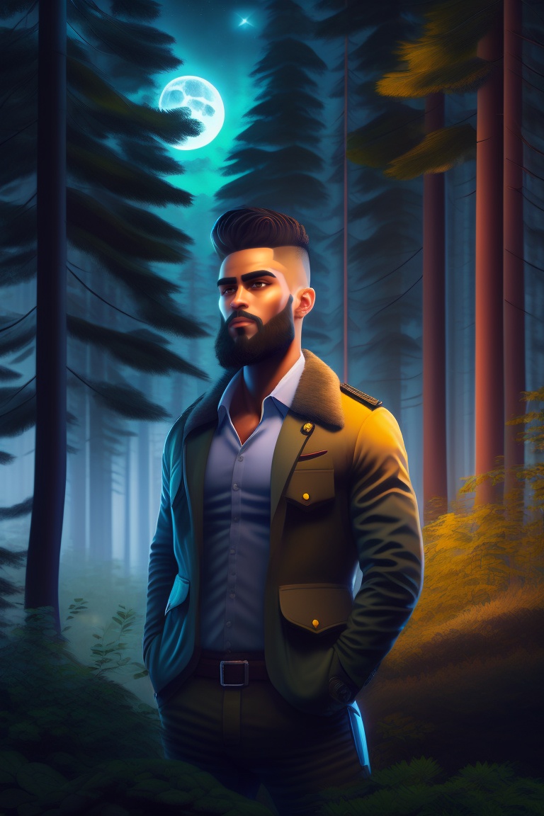 Lexica - 1. Umro Ayyar standing at the edge of a dense forest ...