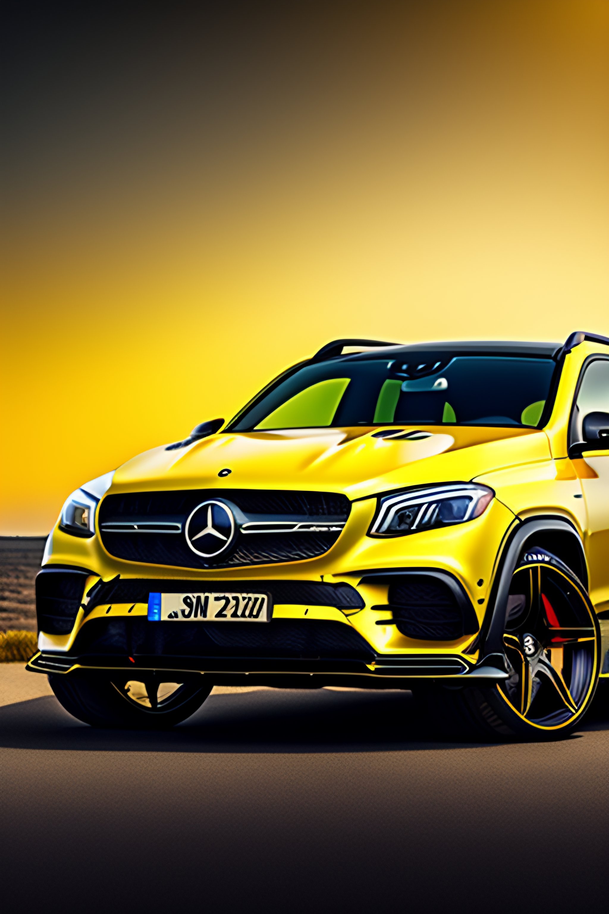 Lexica - Yellow and black Mercedes Benz GLE 53 AMG