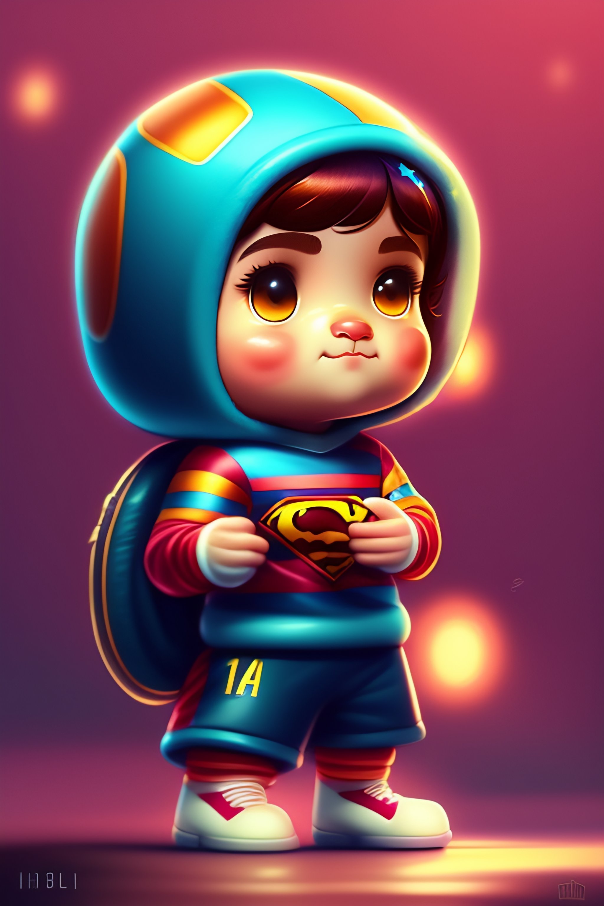 Lexica - Cute and adorable cartoon it Lionel Messi, fantasy, dreamlike ...