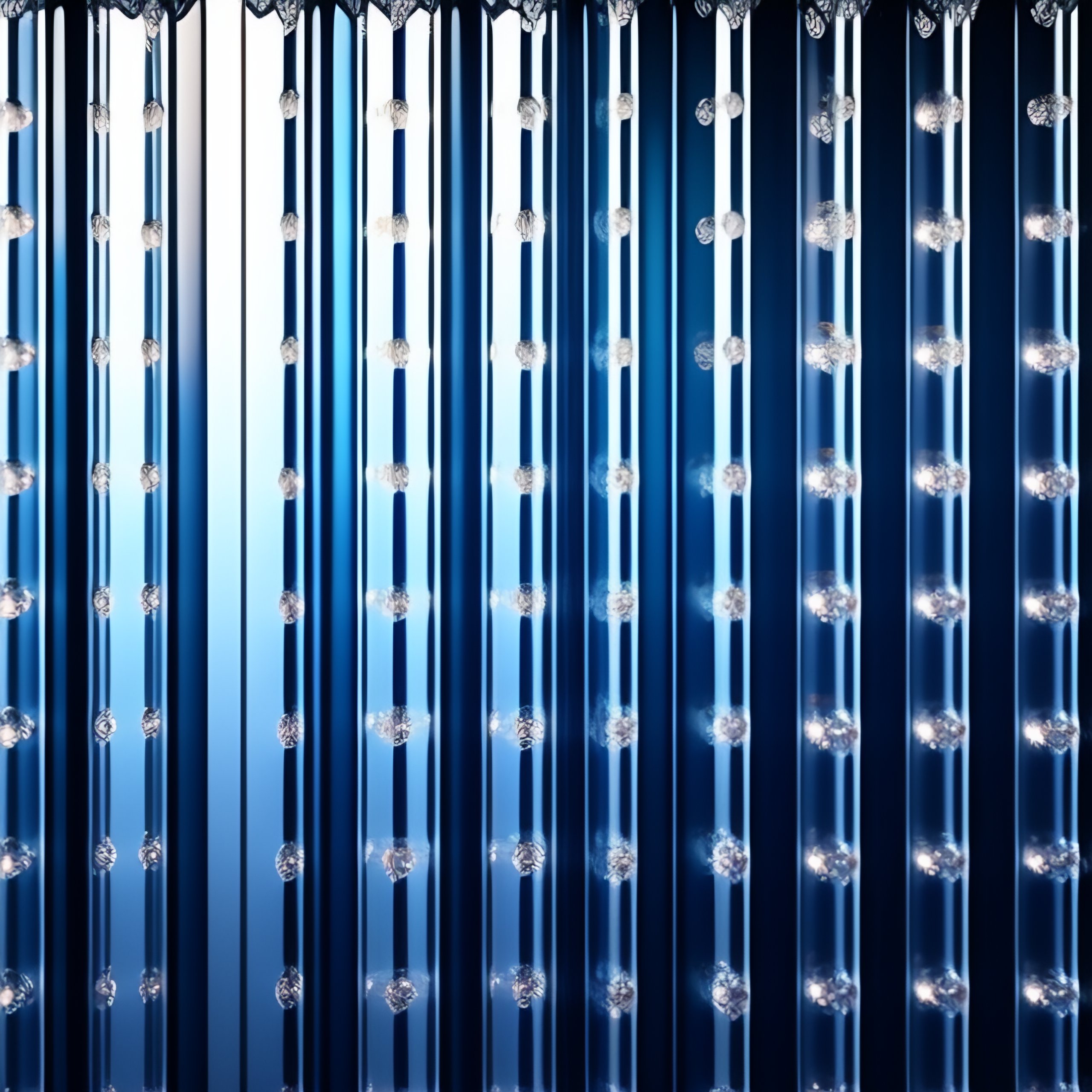 Lexica - 2d grid made up of lots of forty hanging glass icicles ...