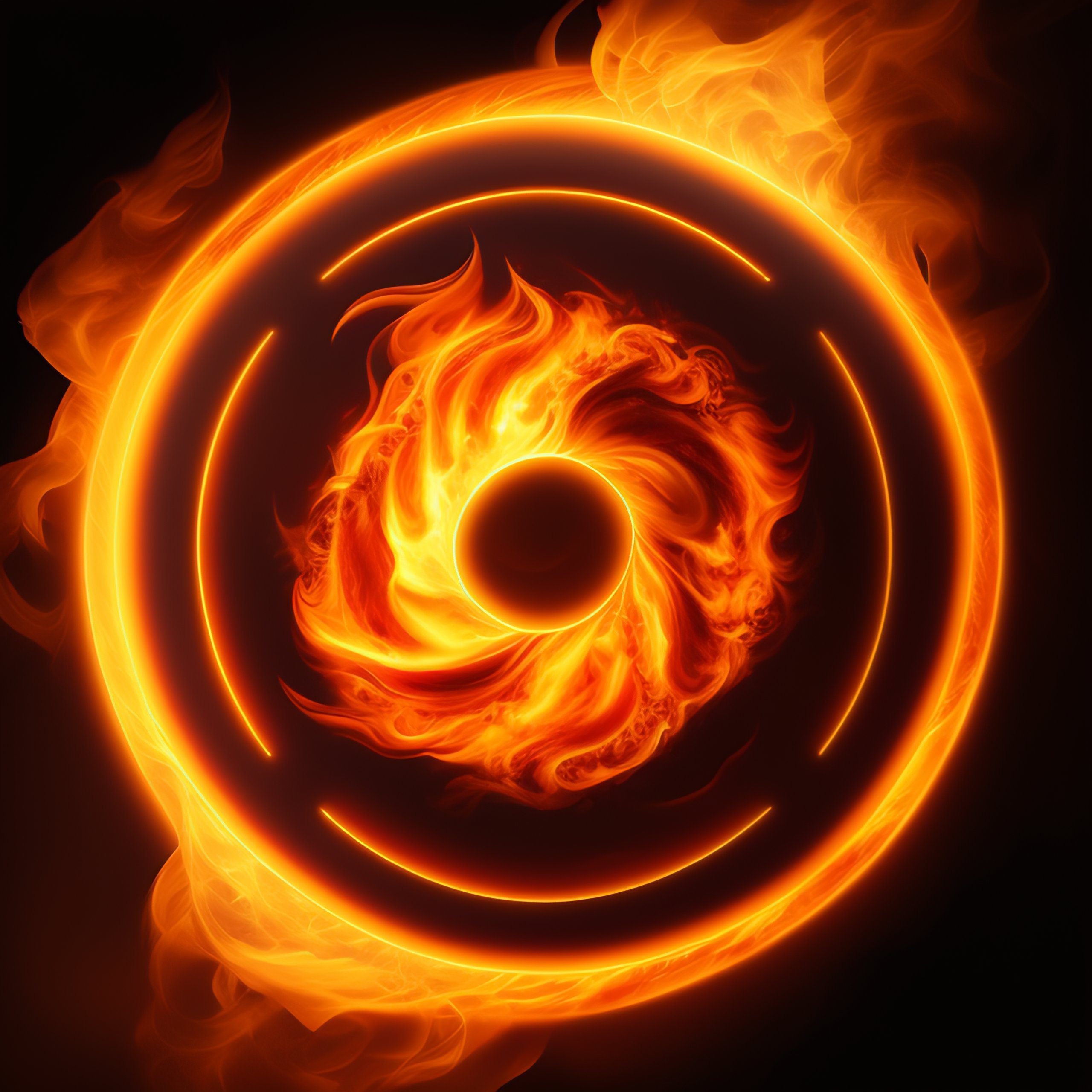 Lexica - Flame circle alpha map