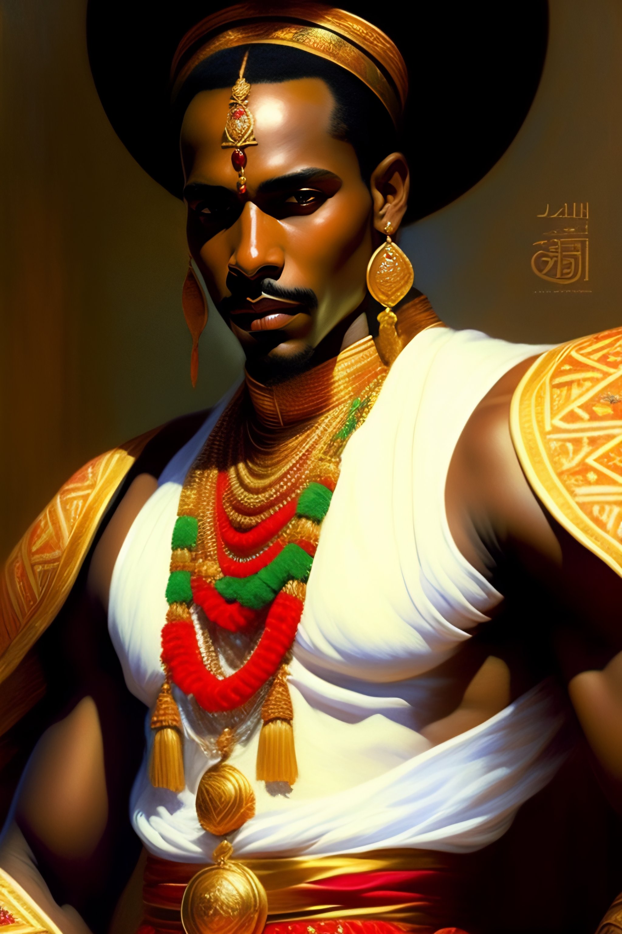 Lexica - Magician, wearing white Ethiopian traditional clothing ...