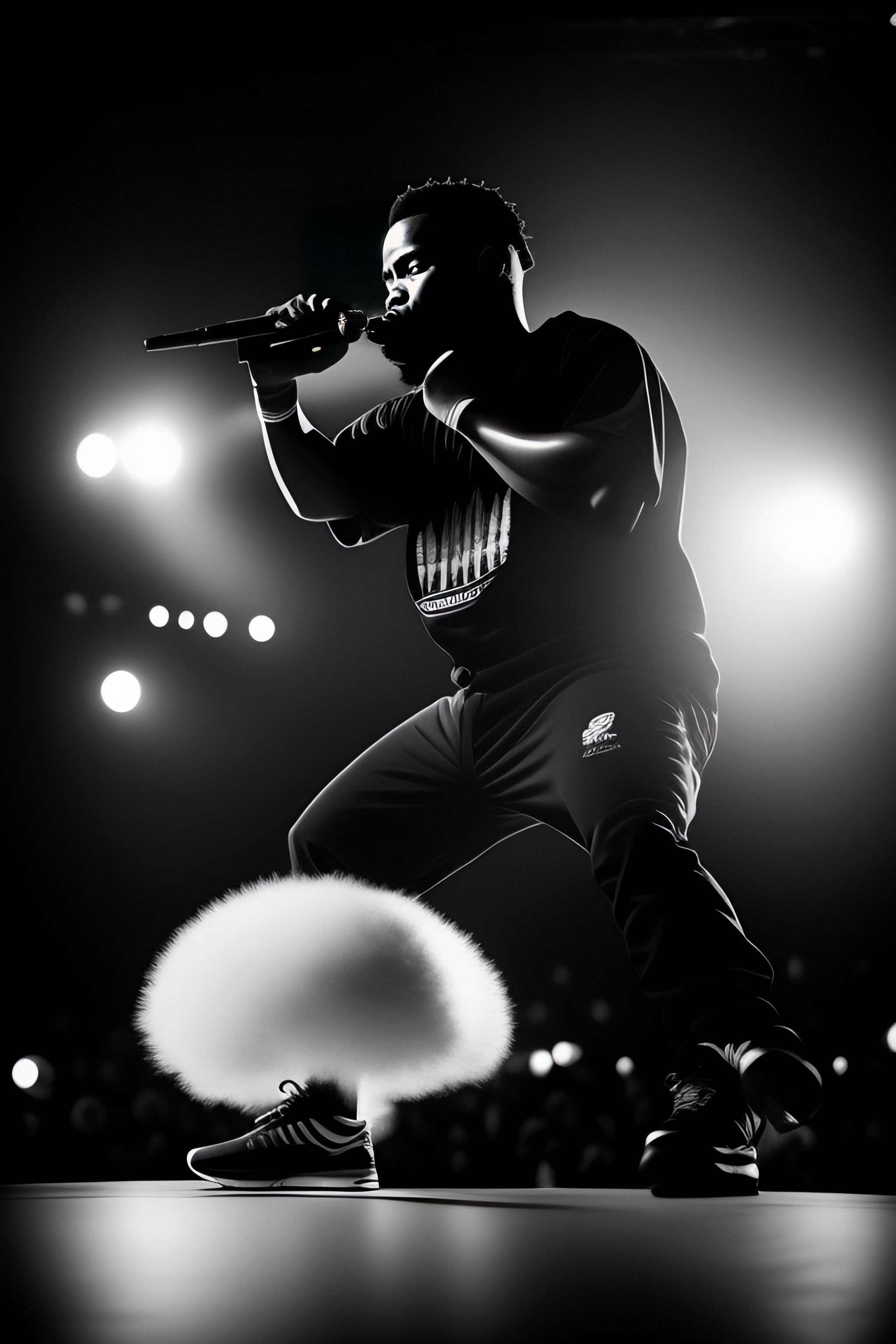 Lexica - Hip Hop stage battle, Perfect photograph, black and white ...