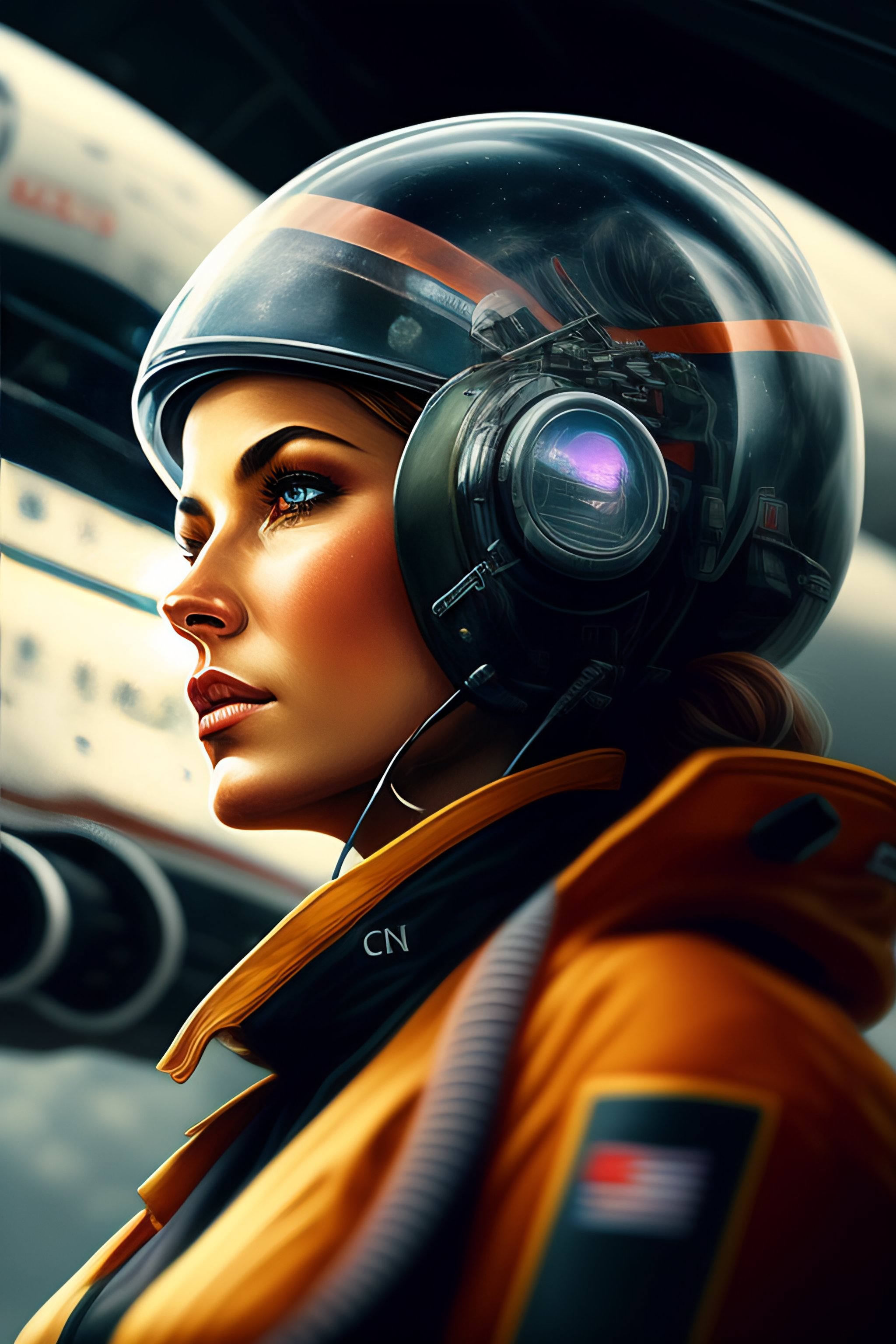 Lexica - Cyborg pilot Russian women, interior cockpit, hyperdetailed ...