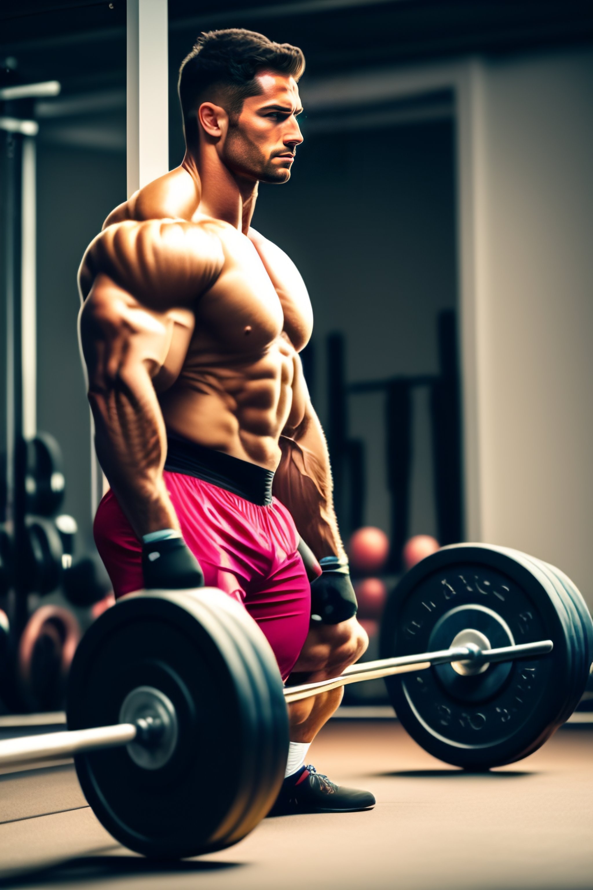 Lexica - Muscular man deadlifting 405