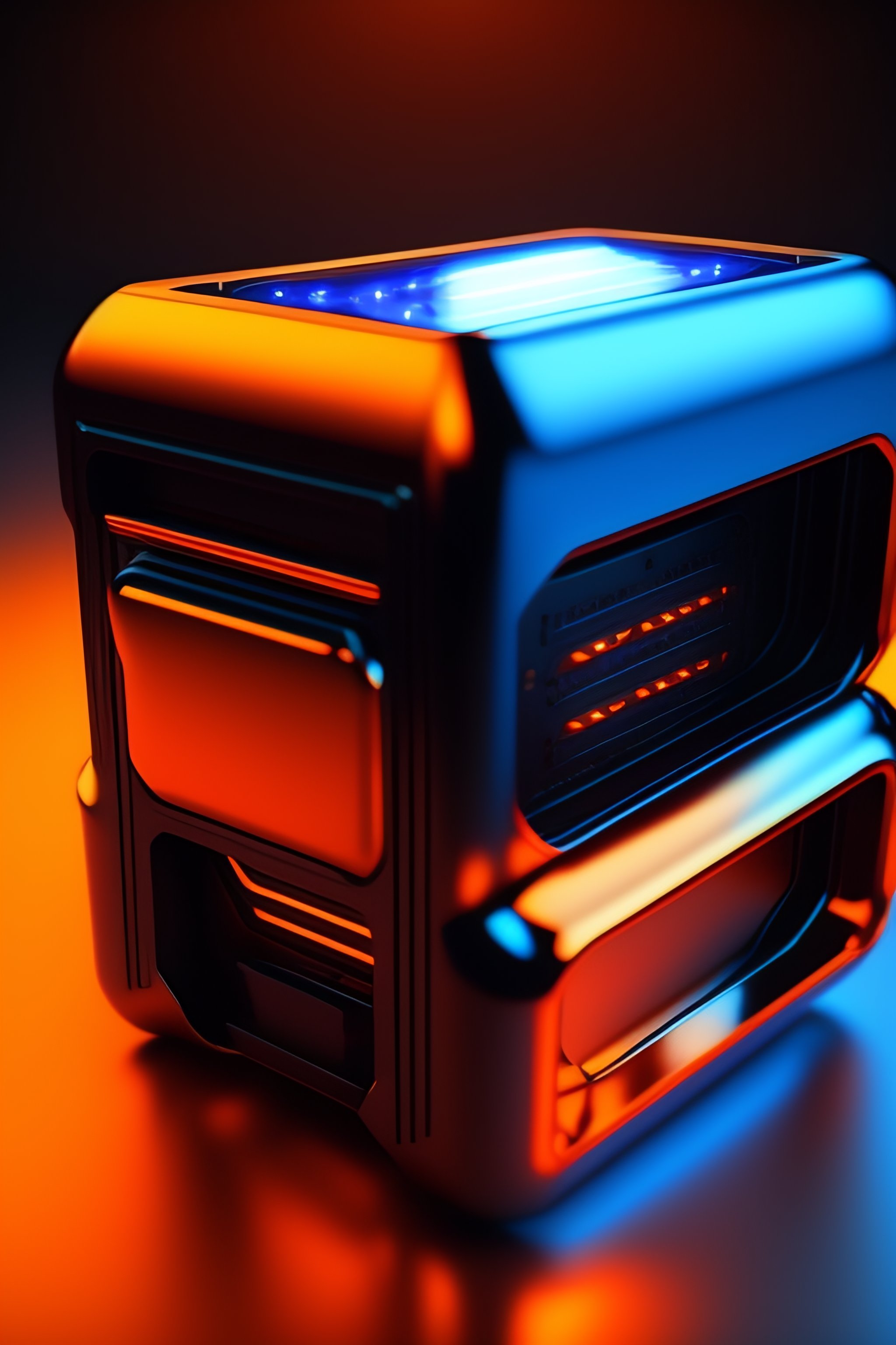 Lexica - Cyberpunk concept inspired box, futuristic look, highly ...