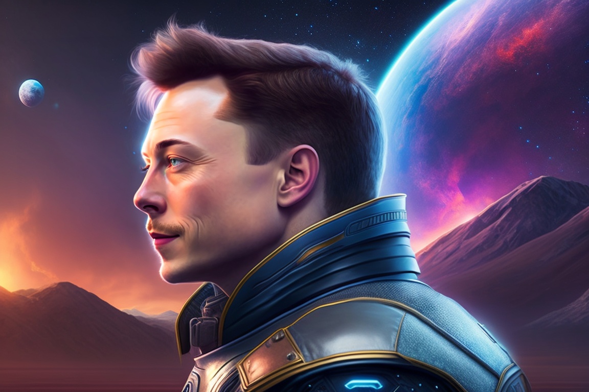 Lexica - Elon Musk on the background of space, high quality portrait in fantasy style, 8k, high ...