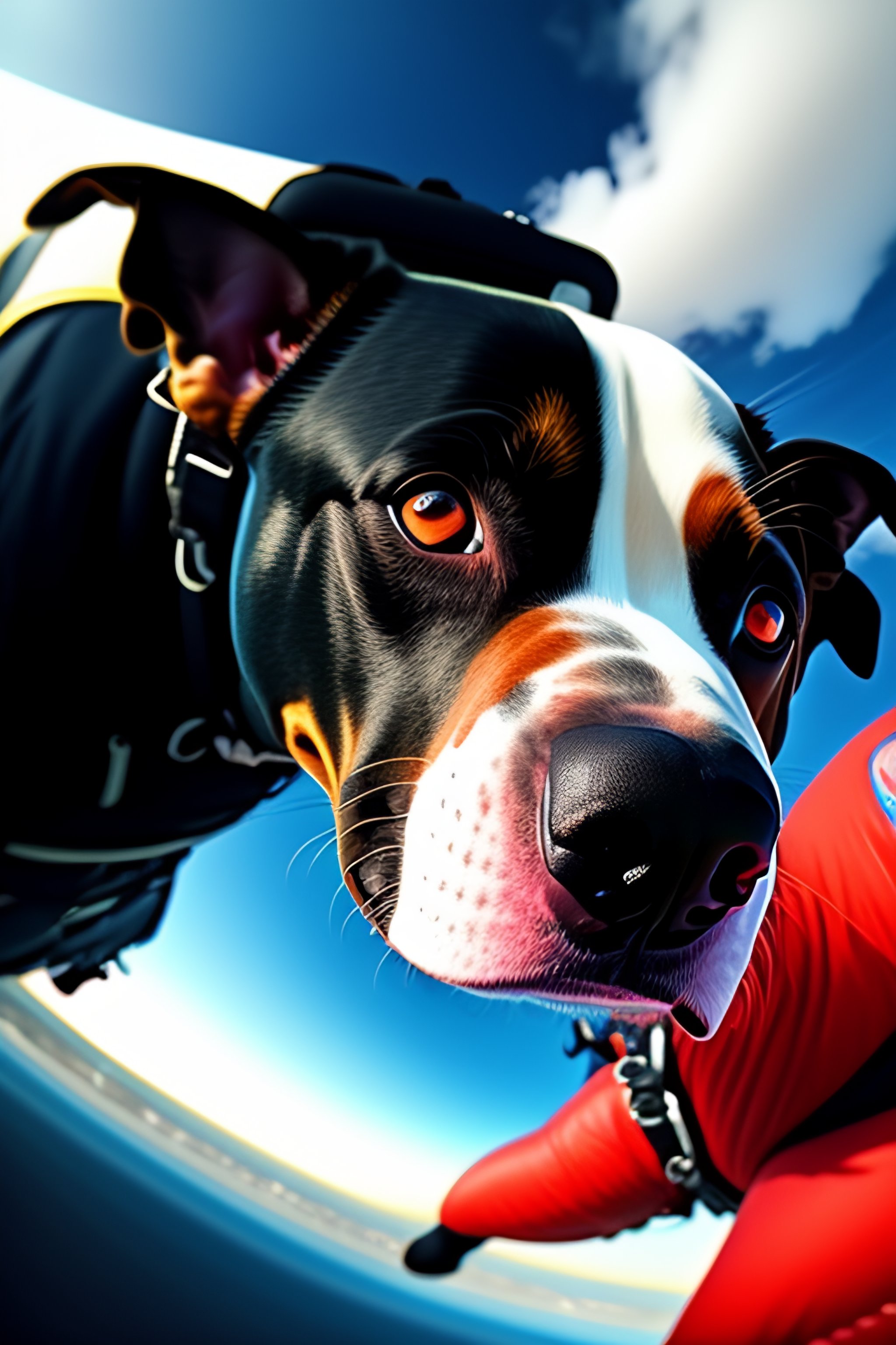 Lexica - A selfie while falling out of a plane without a parachute of a ...