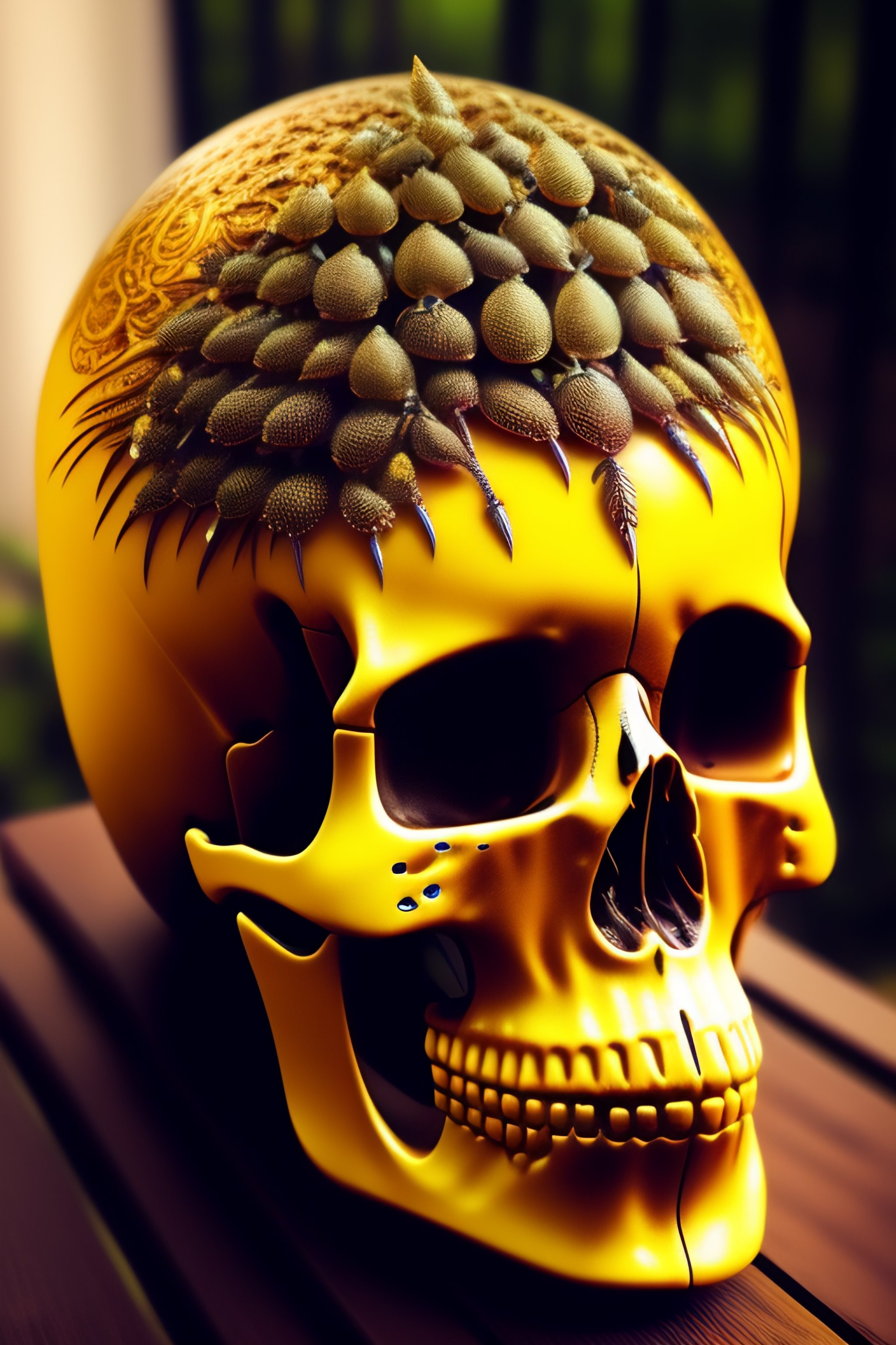 Lexica - Art of a skull staff covered in insects