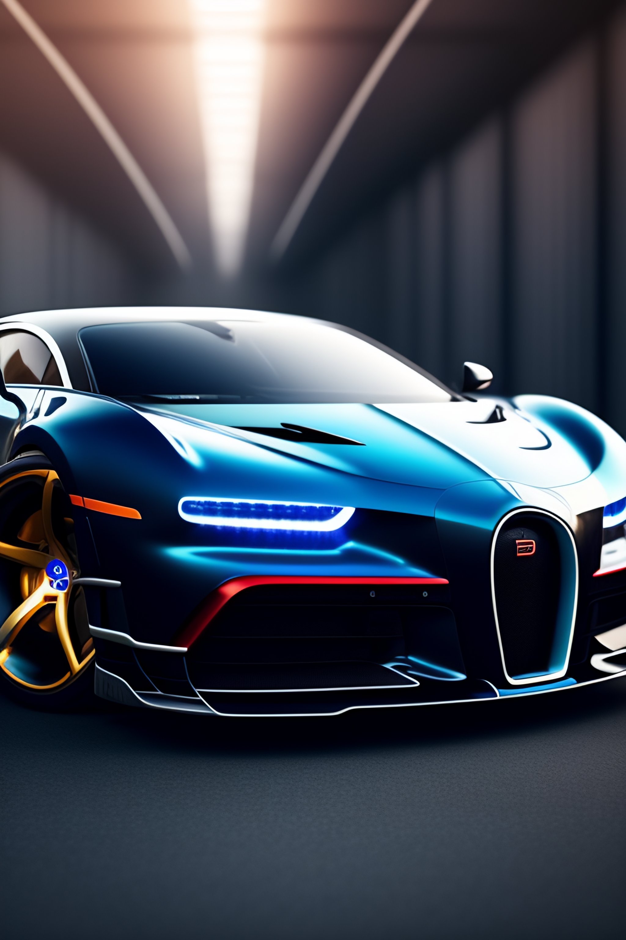 Lexica - A mix between a Bugatti Chiron and a DMC delorean, HDR, 4k ...