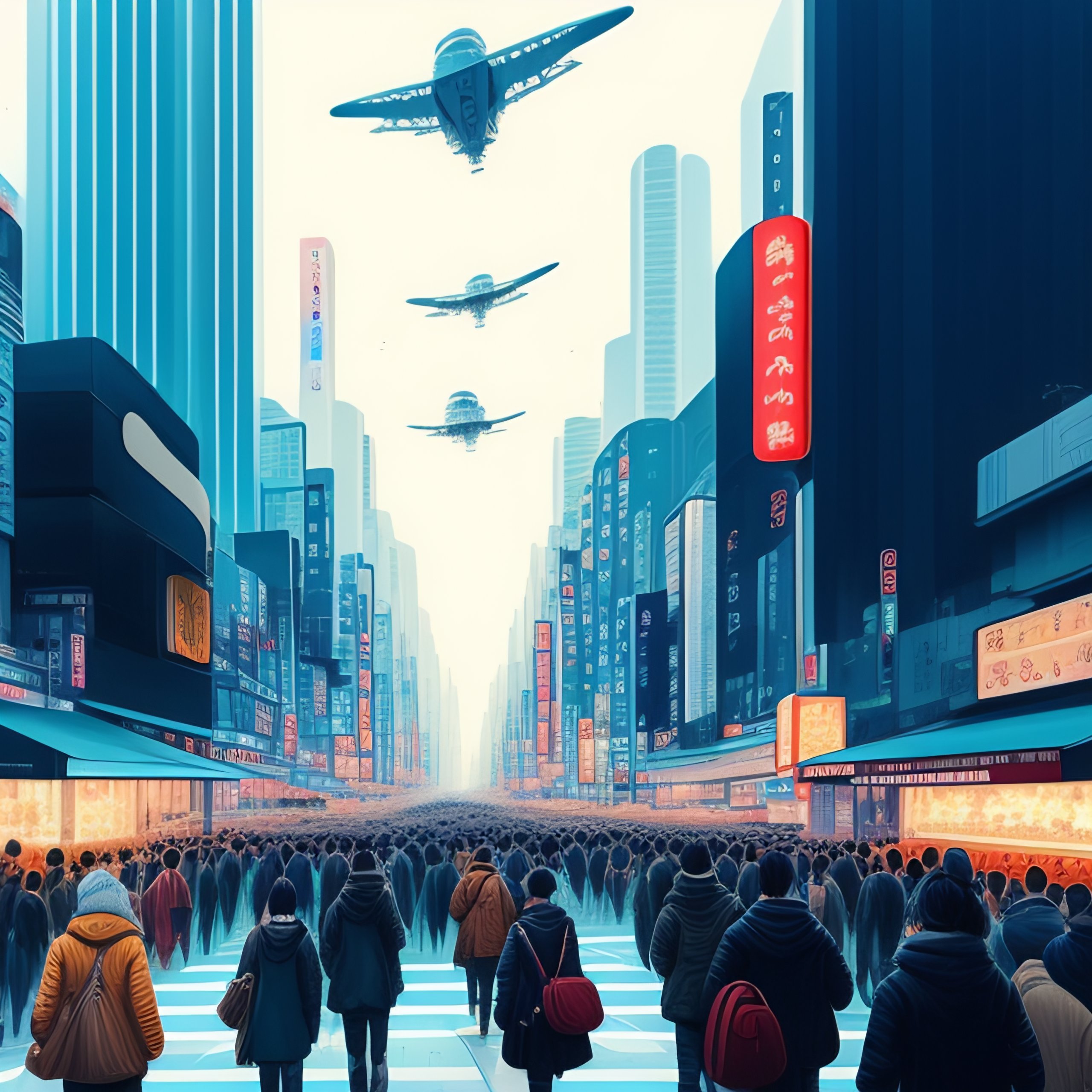 Lexica - Illustration of Tokyo by Tatsuki Fujimoto, city landscape with ...
