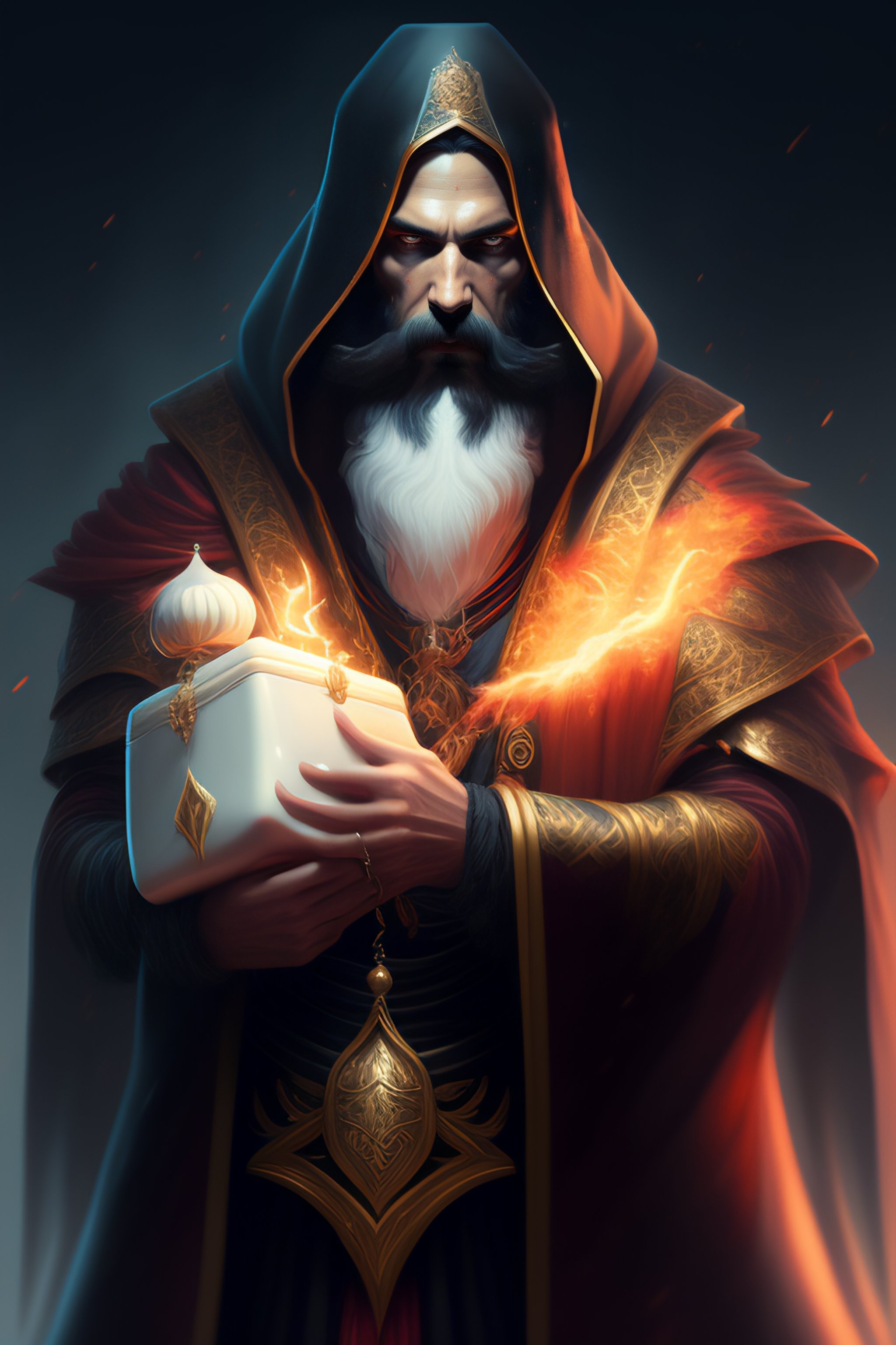 Lexica - Rasputin with a bag of white powder, necromancer, evil ...