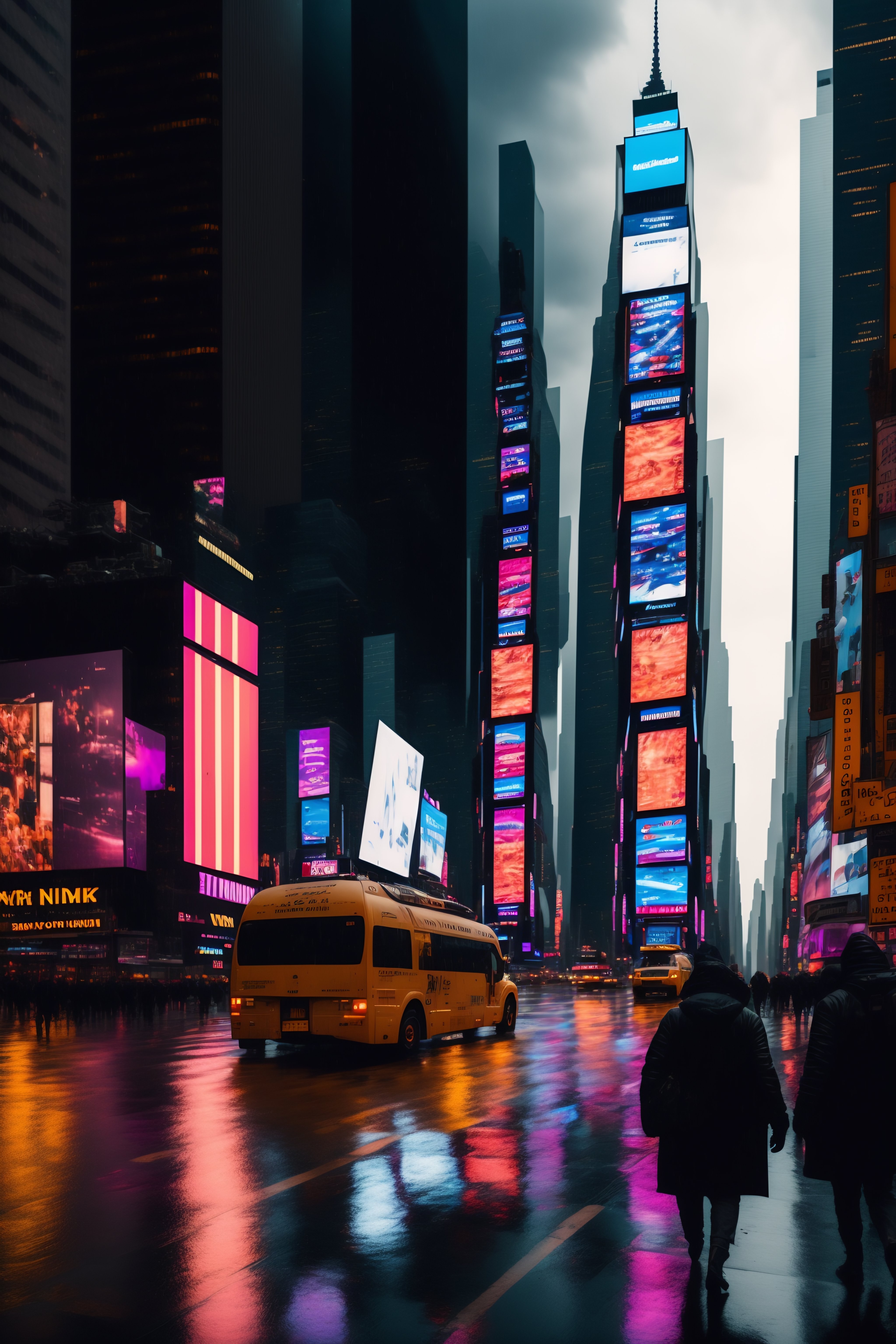 Lexica - Rainy new york 4k times square