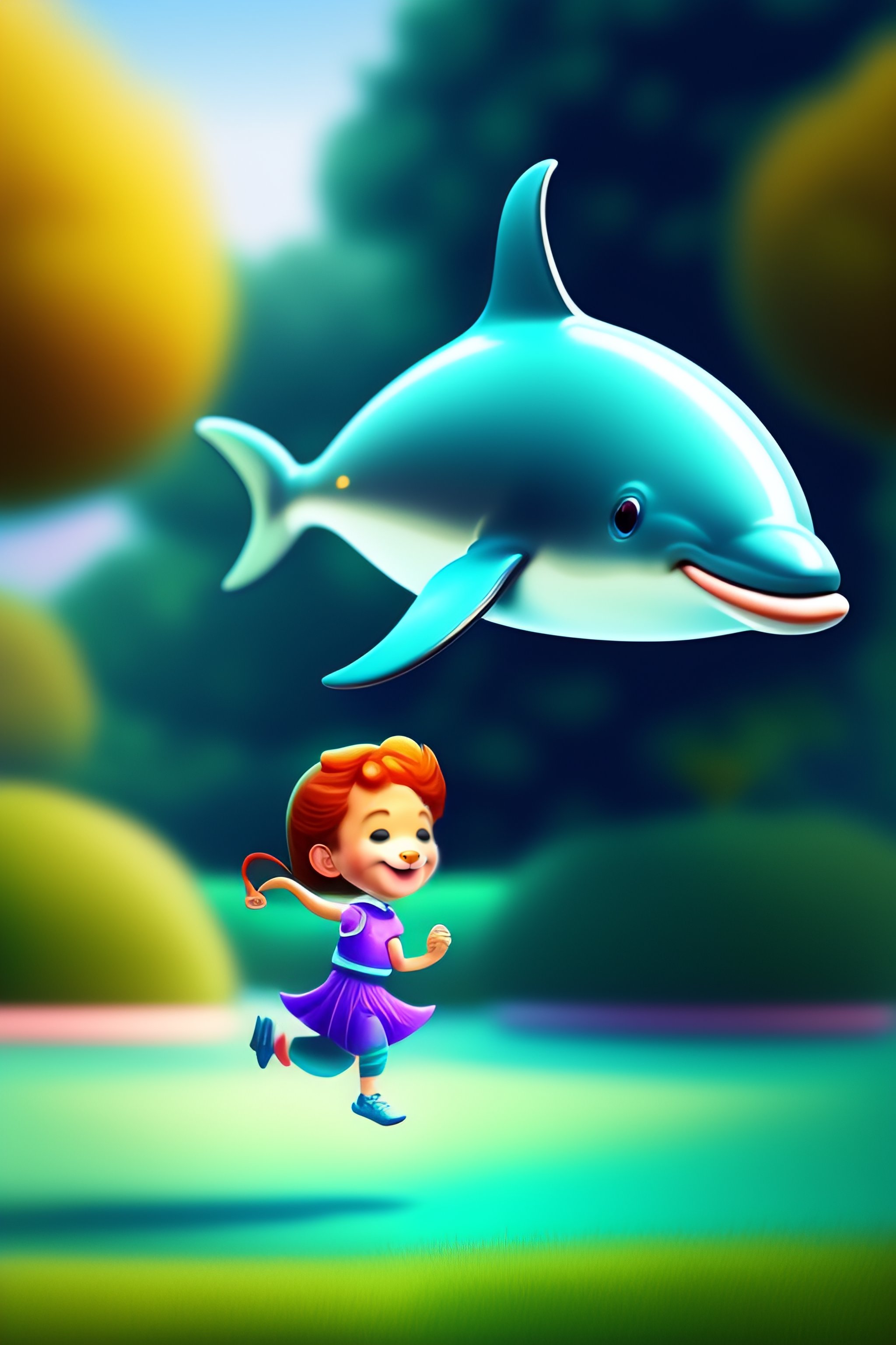 Lexica - Create an illustration of a playful and mischievous humanoid ...