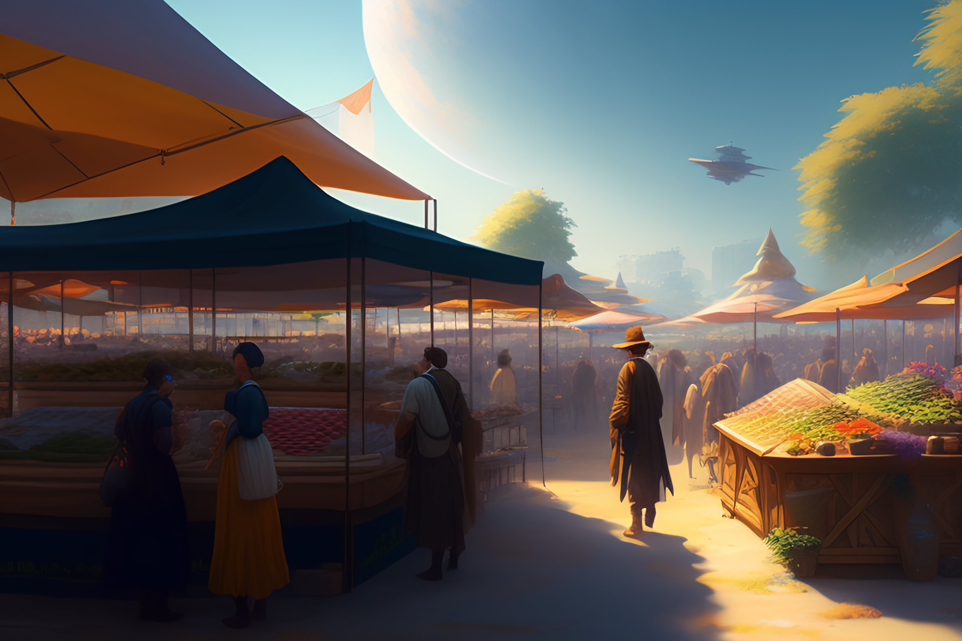 Lexica - Craig mullins and ghibli digital illustration of solarpunk ...