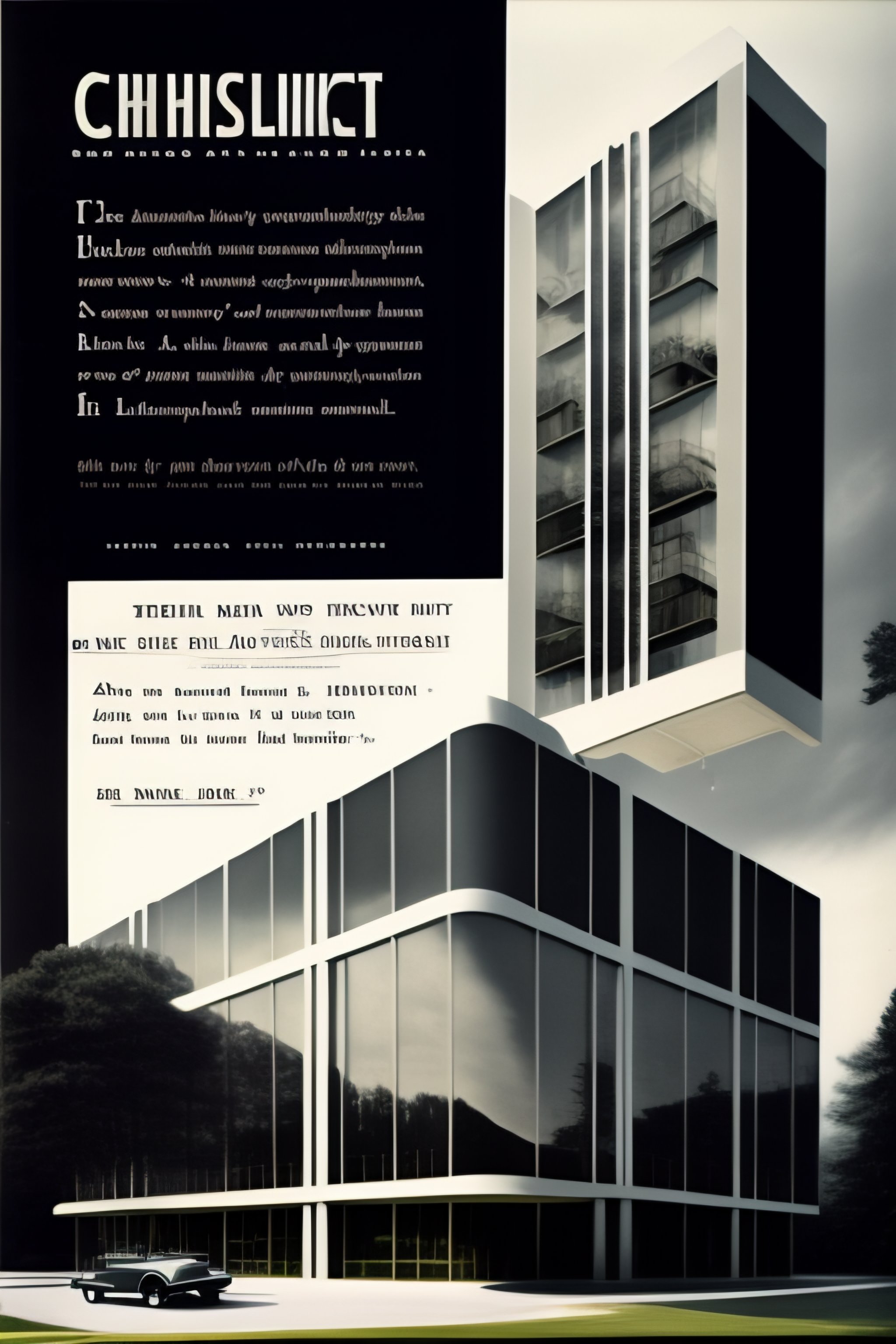 Lexica - Advertisement for architect, 1950s