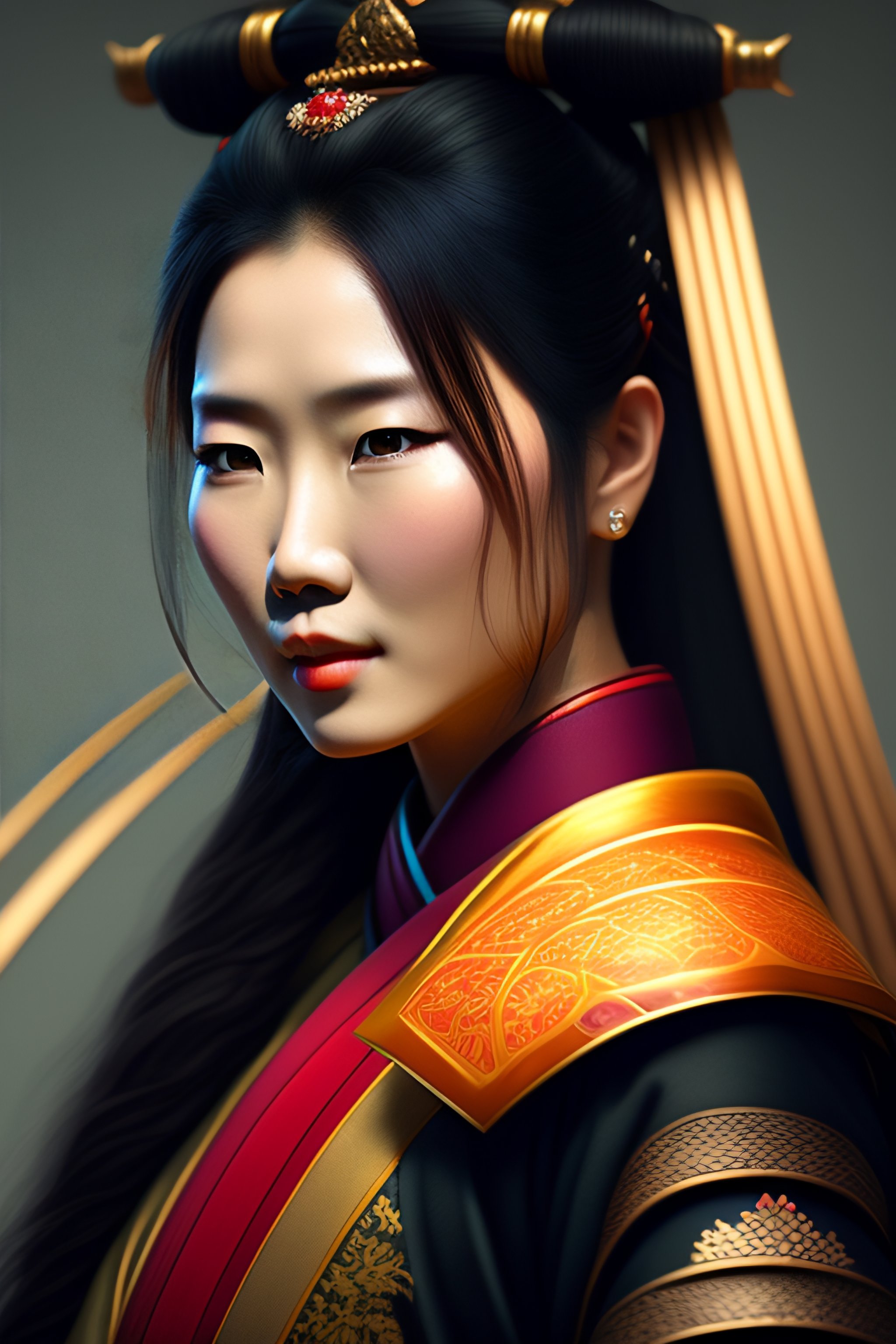 Lexica - A beautiful samurai lady
