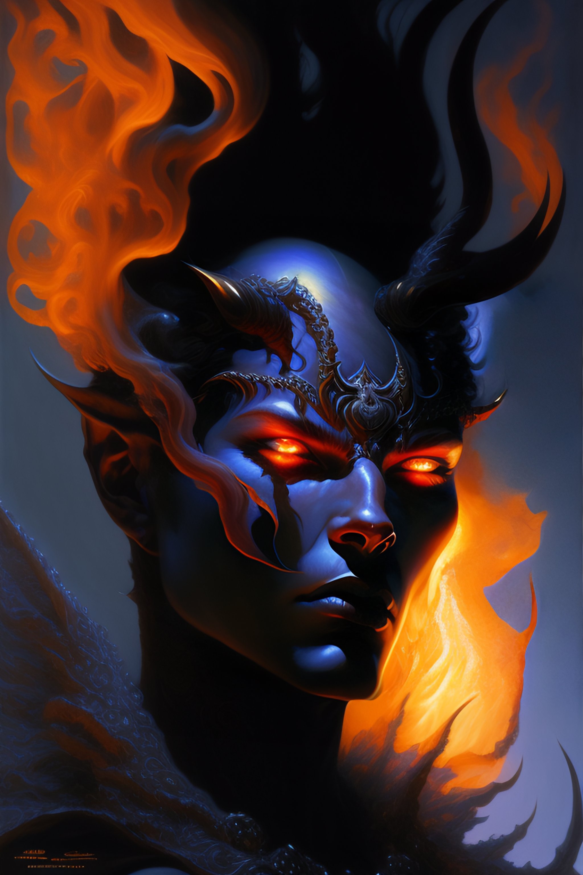 Lexica - A demon made of wisps of smoke ready to tear into your soul ...